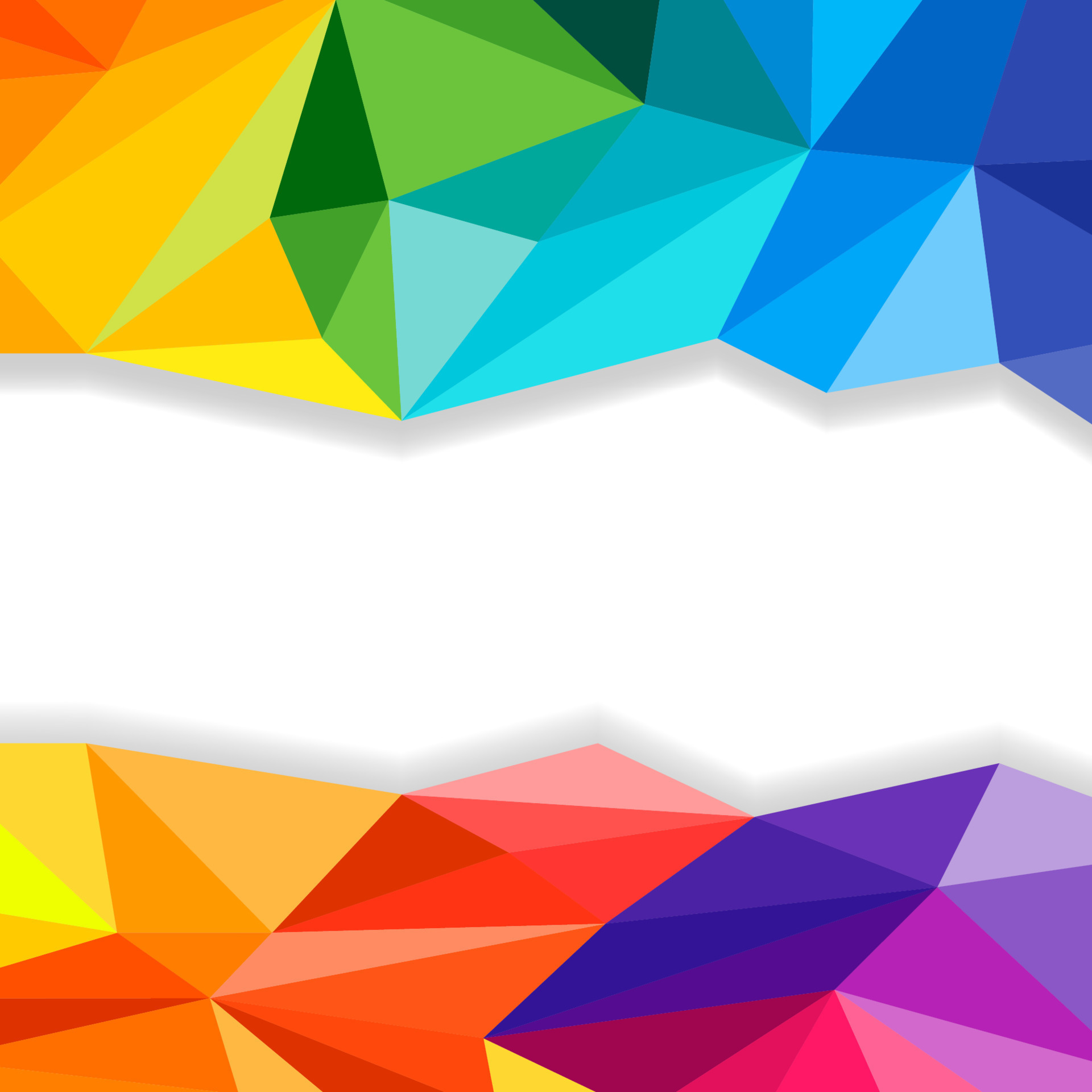 Abstract triangle geometric wave stripes border on a white background ...