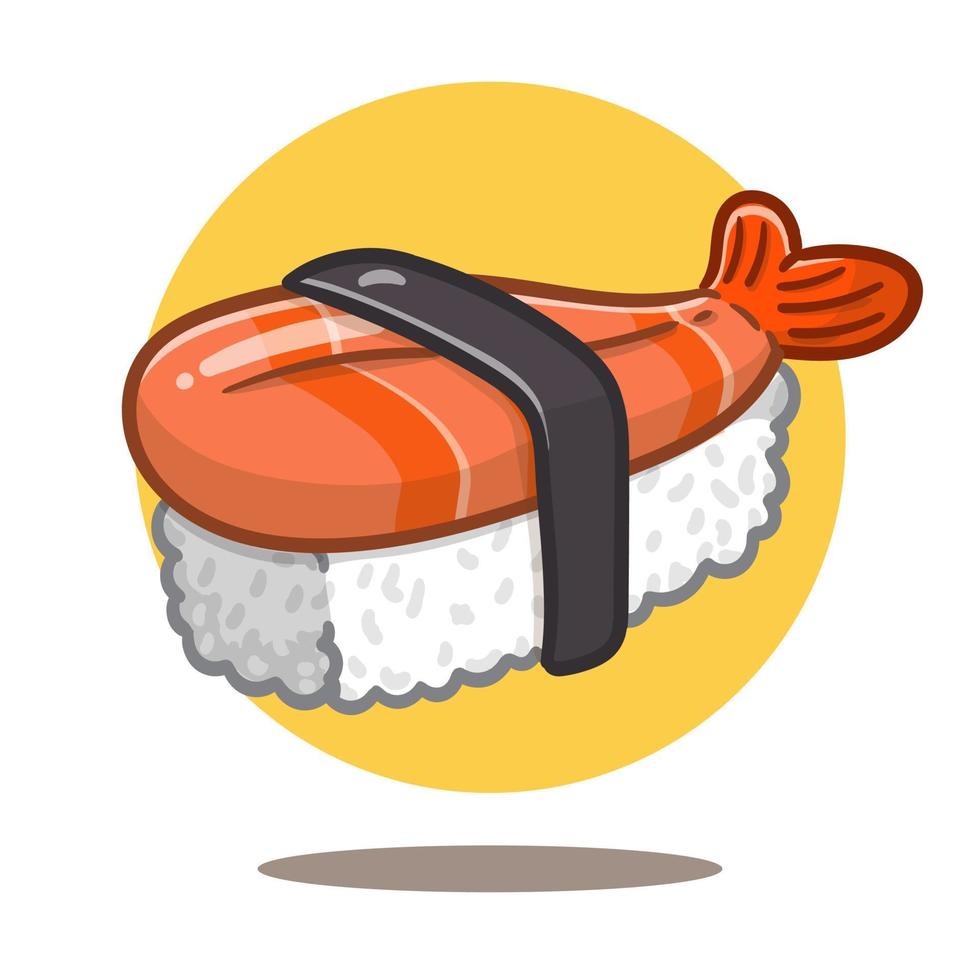 Art Illustration Of Cute Cartoon Sushi Flat Cartoon Style 15867095 Vector Art At Vecteezy