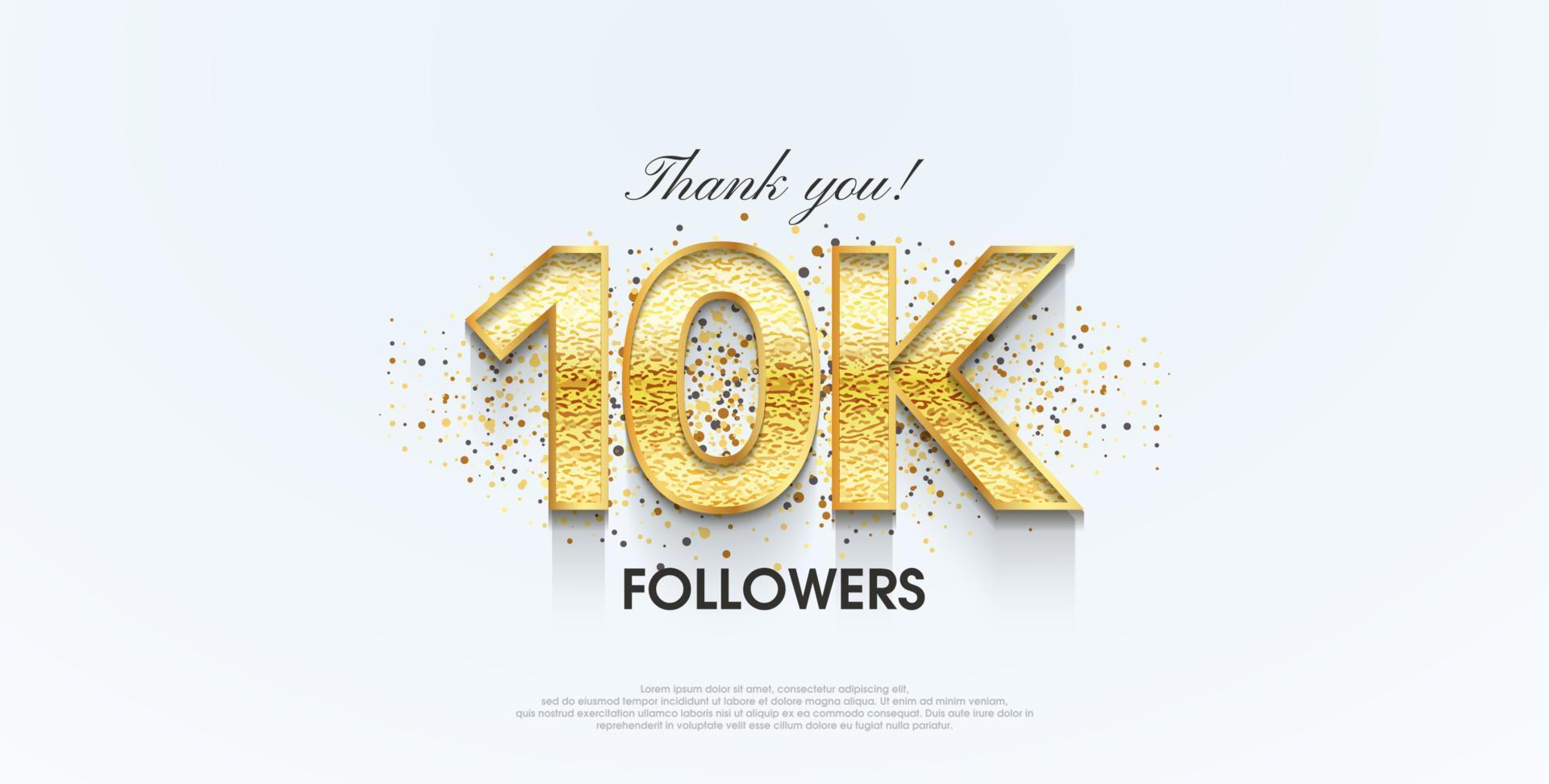 Thank You 10k Followers Celebration For The Social Media Post Poster