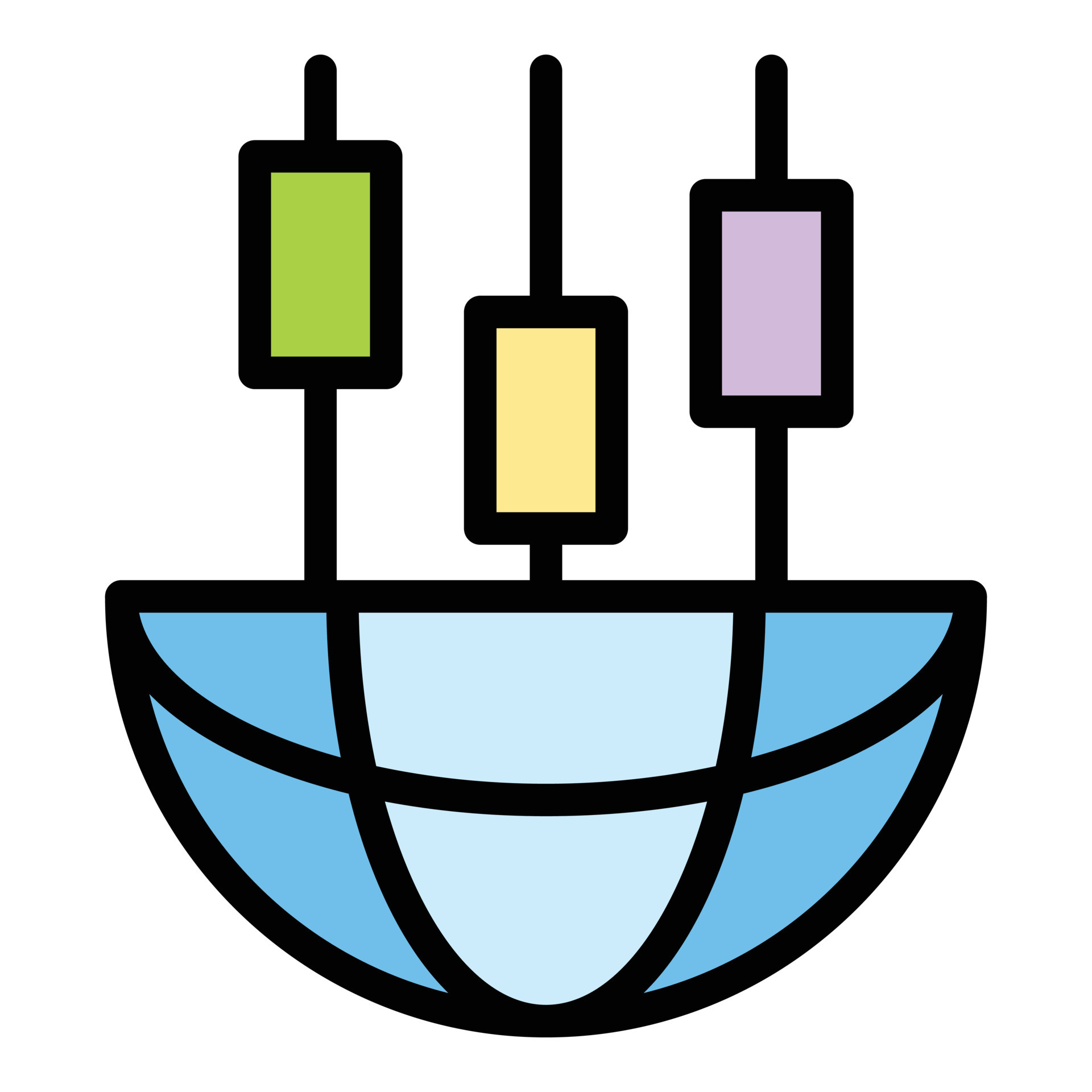 Global Estimator Icon Color Outline Vector 15870100 Vector Art At Vecteezy