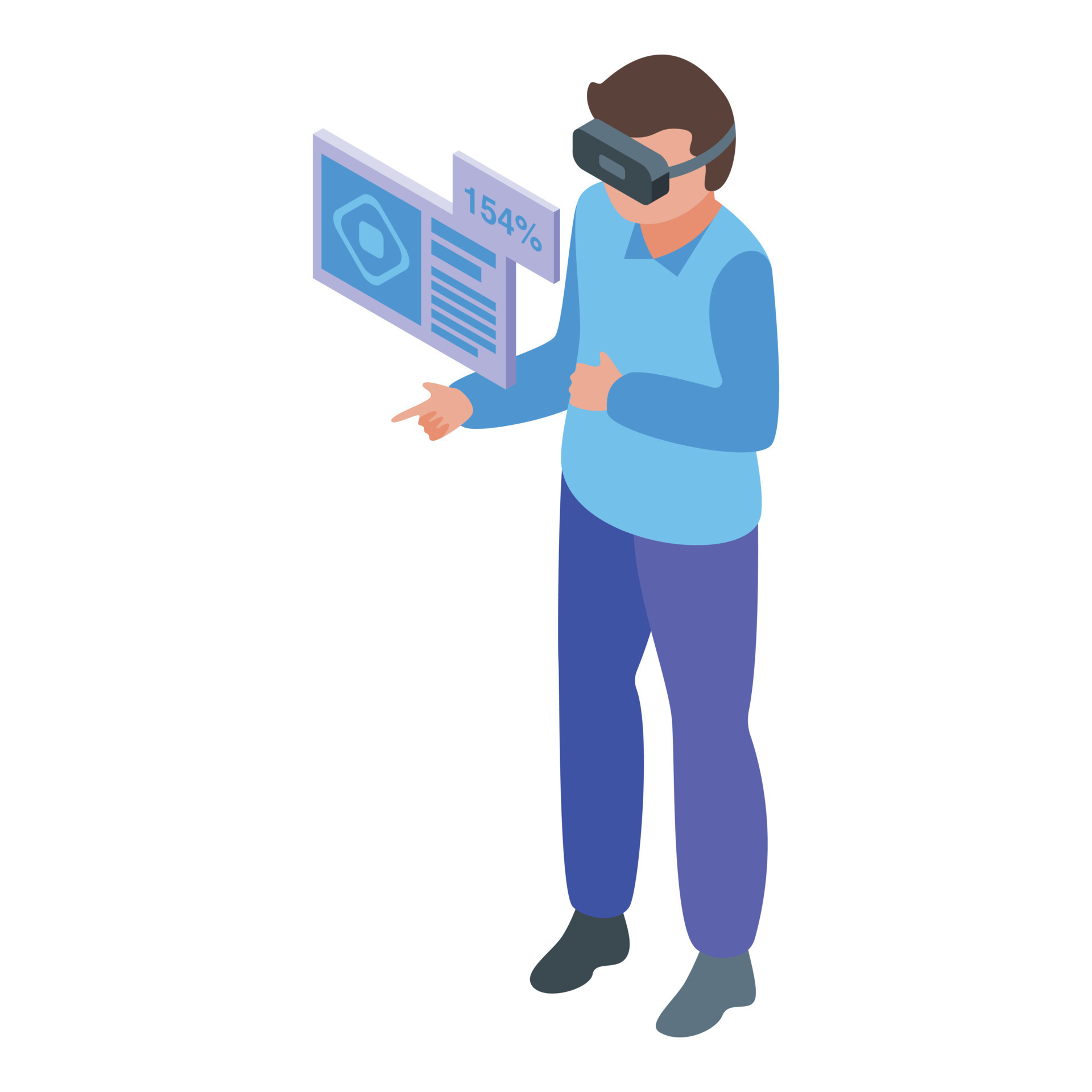 Vr Headset Icon Isometric Vector Virtual Reality 15870938 Vector Art