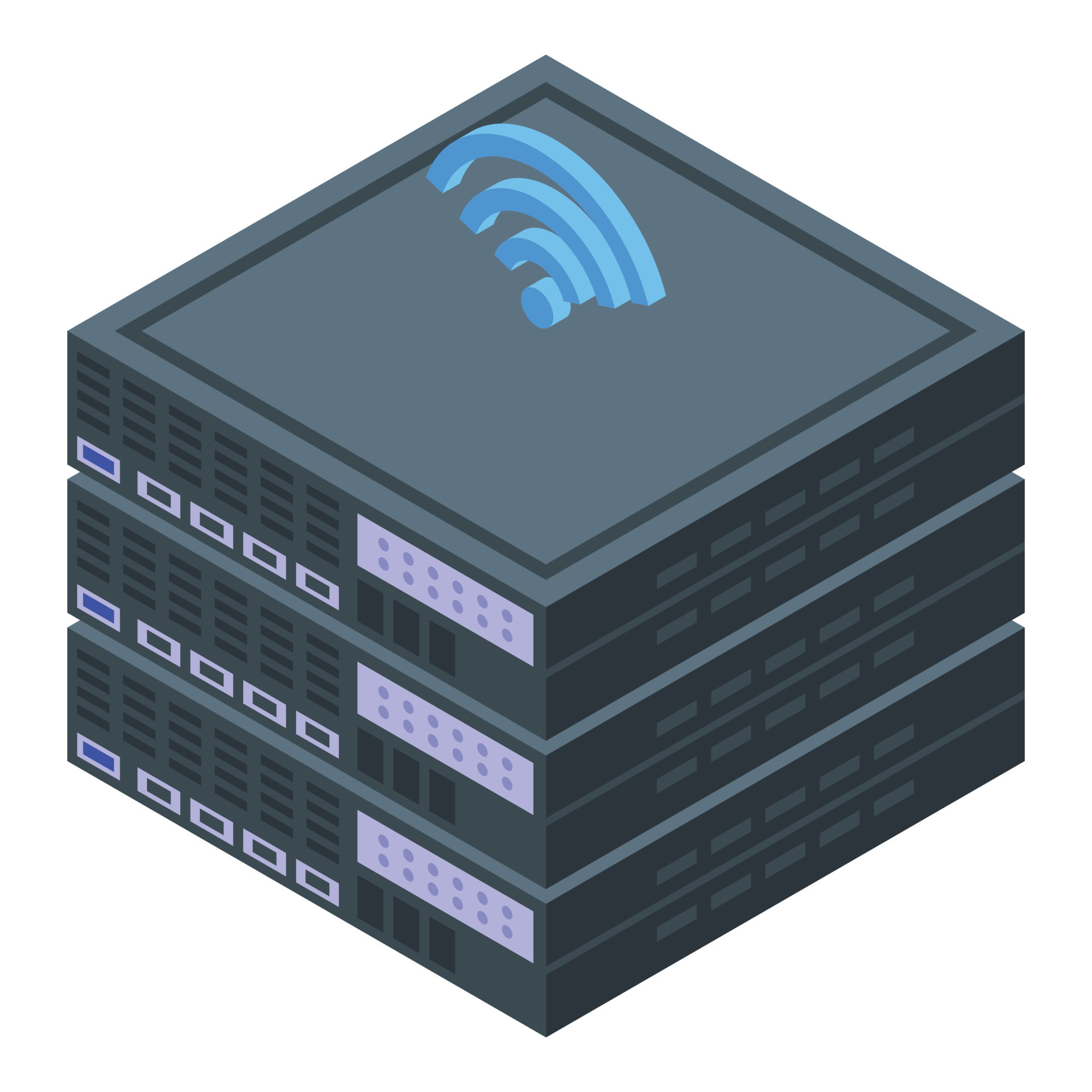 Electronic patient card server icon, isometric style 15872947 Vector Art at Vecteezy