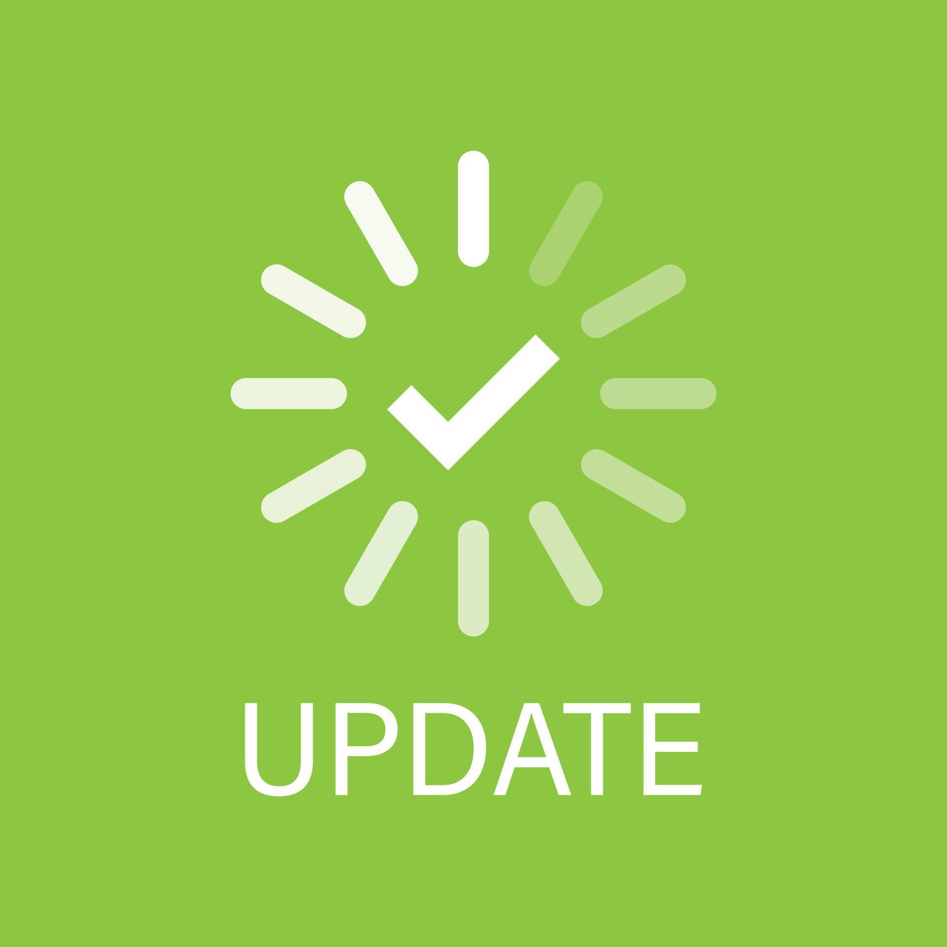 Update Software Icon In Flat Style System Upgrade Notification Vector