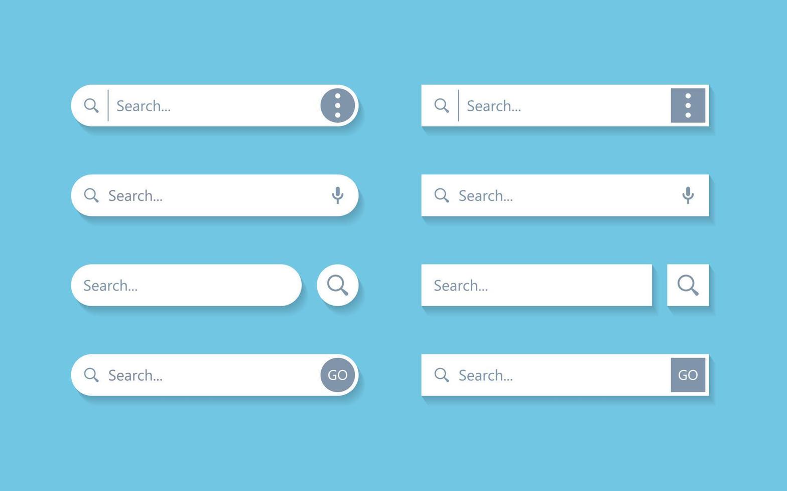 Search bar in flat style. Website address vector illustration on isolated background. Internet ...
