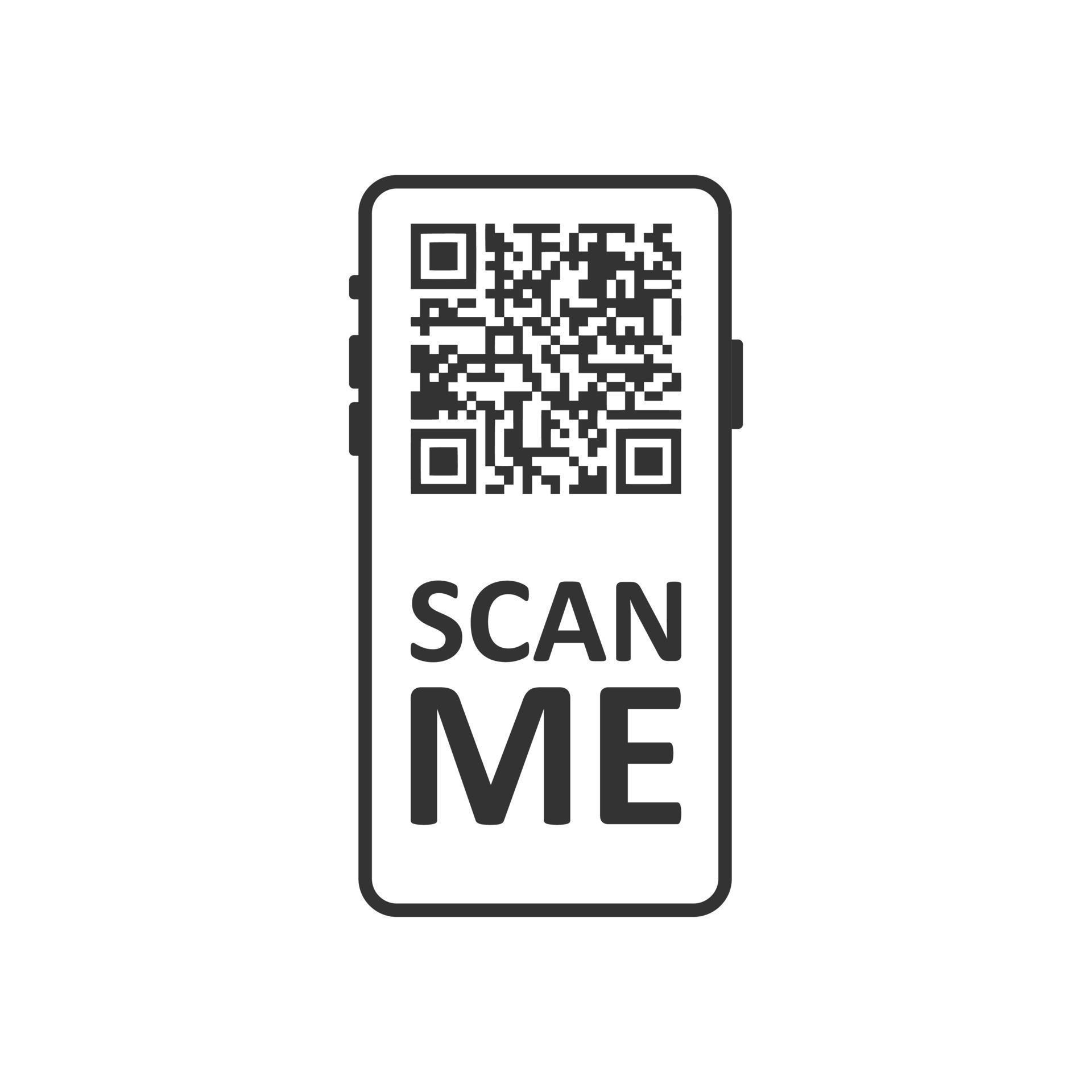 Qr Code Scan Icon In Flat Style Mobile Phone Scanning Vector Illustration On Isolated