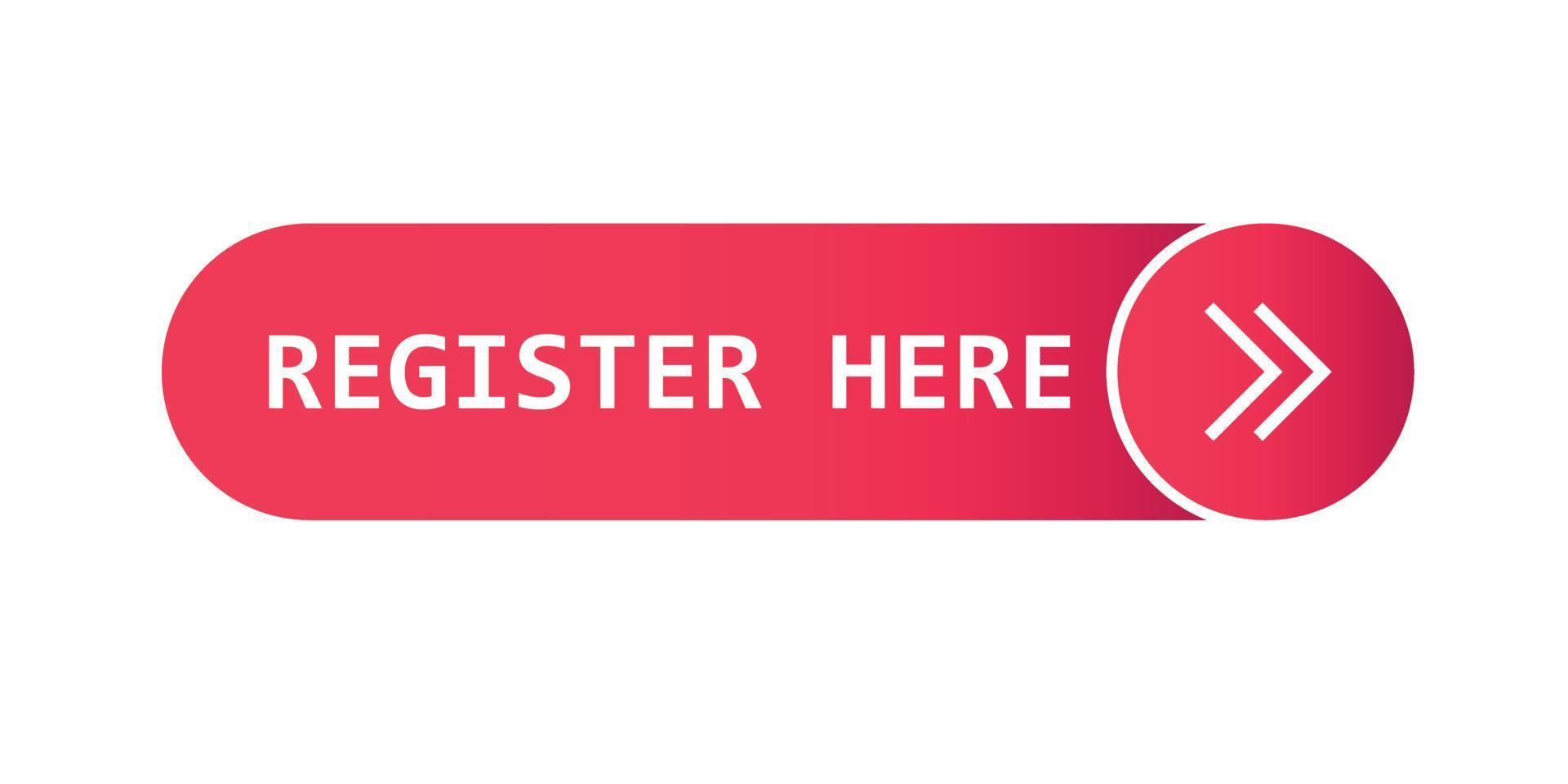 Register now icon in flat style. Registration vector illustration on ... Register now icon in flat style. Registration vector illustration on ...
