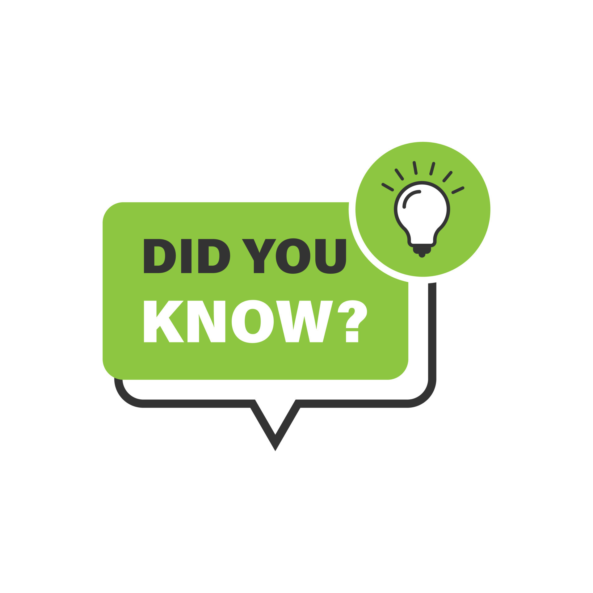 Did you know icon in flat style. Banner with frame and bulb vector ... Did you know icon in flat style. Banner with frame and bulb vector ...