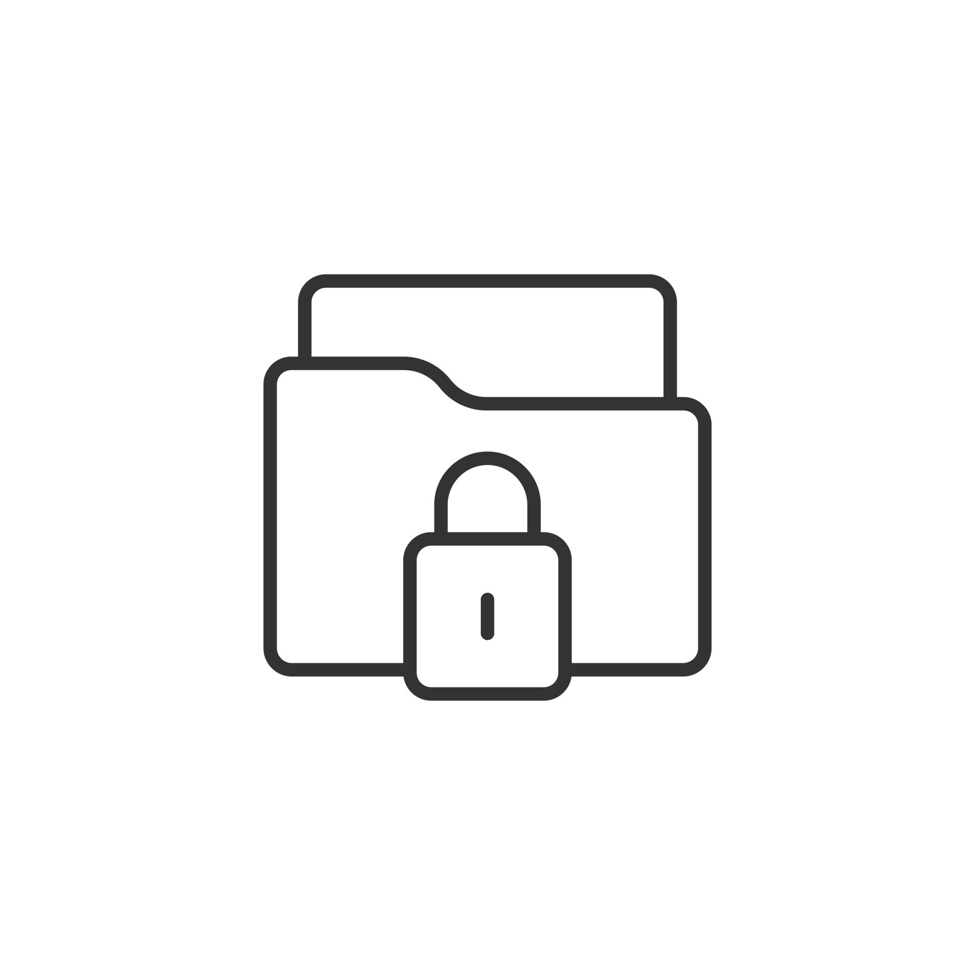 Files Folder Permission Icon In Flat Style Document Access Vector