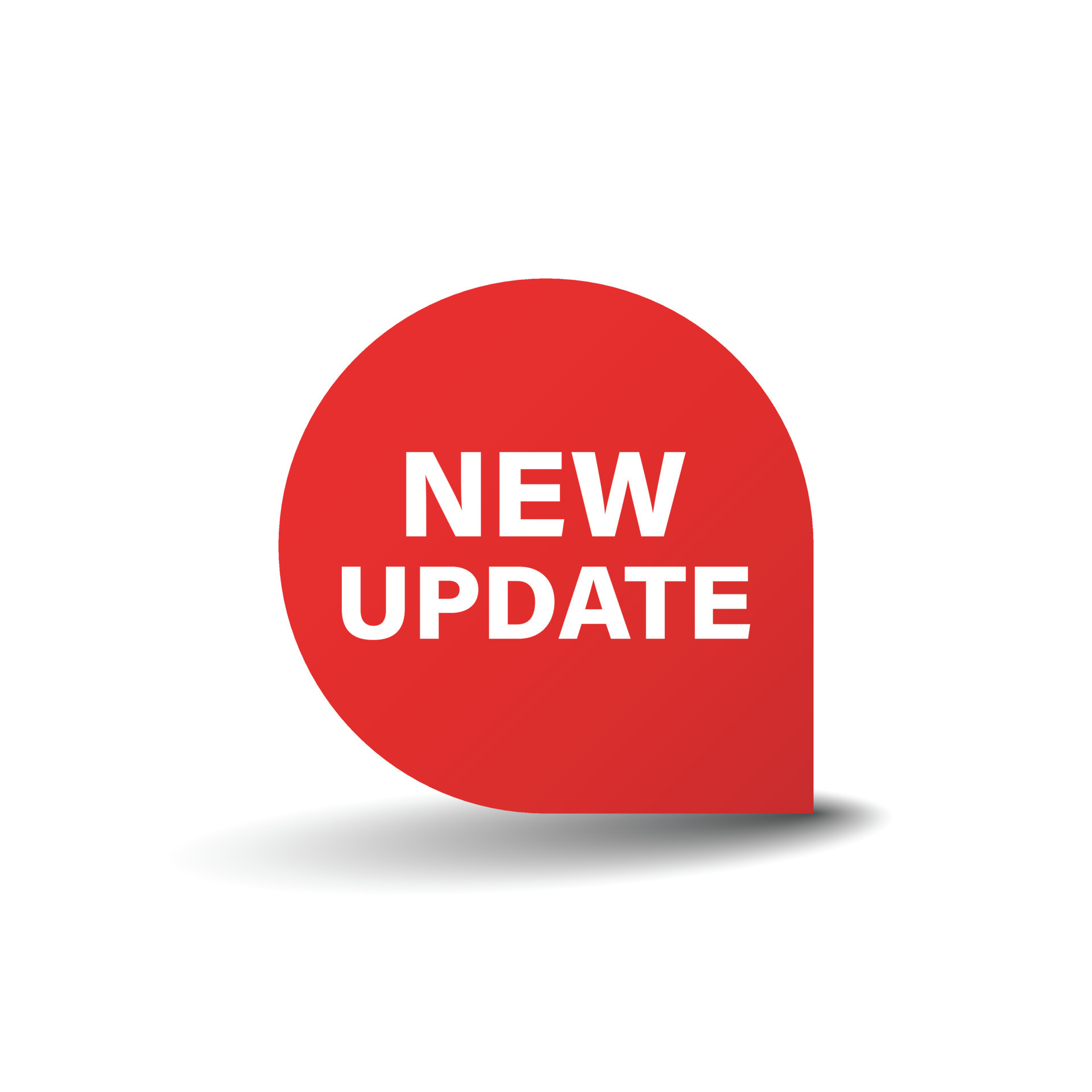 Update software icon in flat style. System upgrade notification vector ...