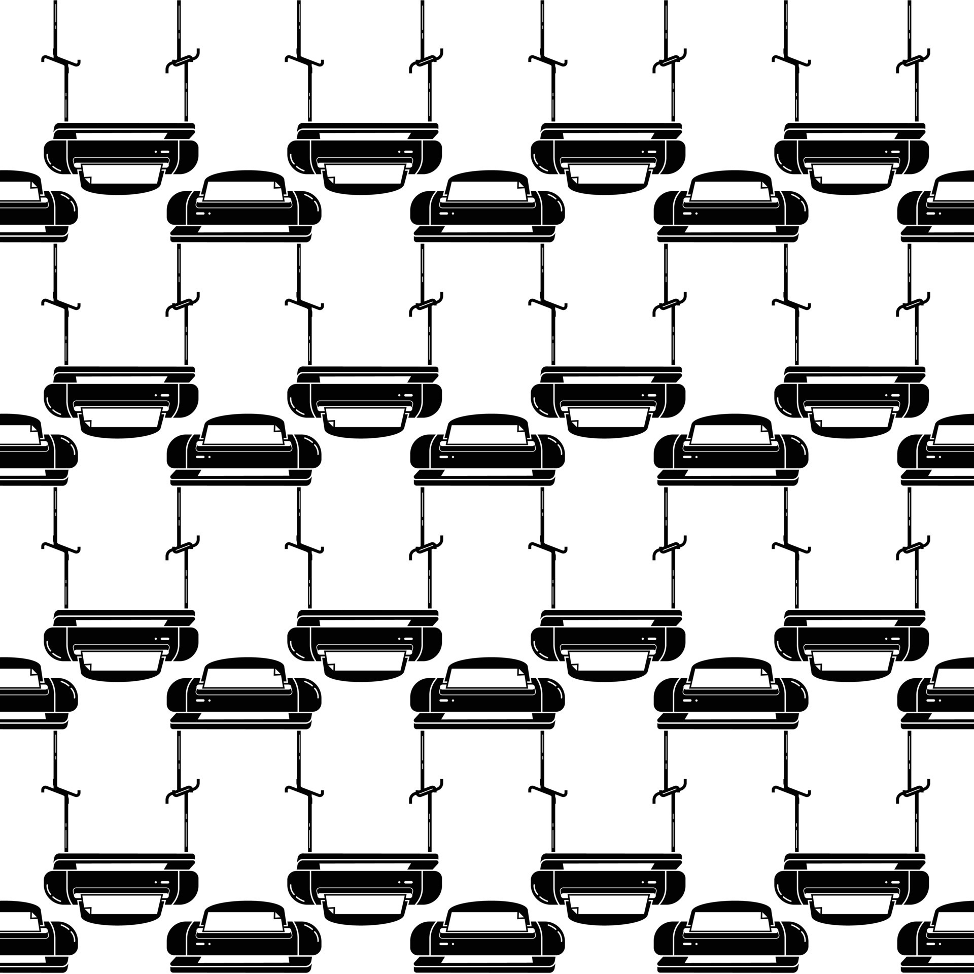 Wide oriented printer pattern seamless vector 15880652 Vector Art at ...