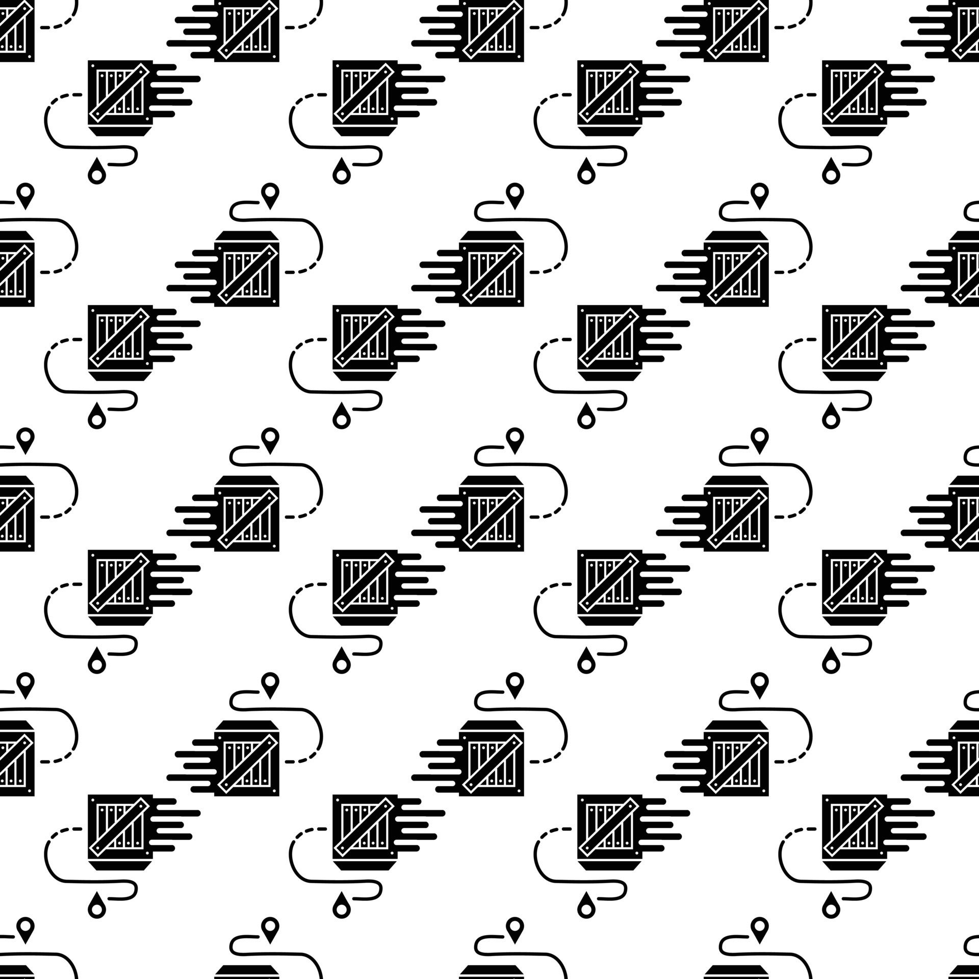 Parcel Tracking Pattern Seamless Vector 15881250 Vector Art At Vecteezy