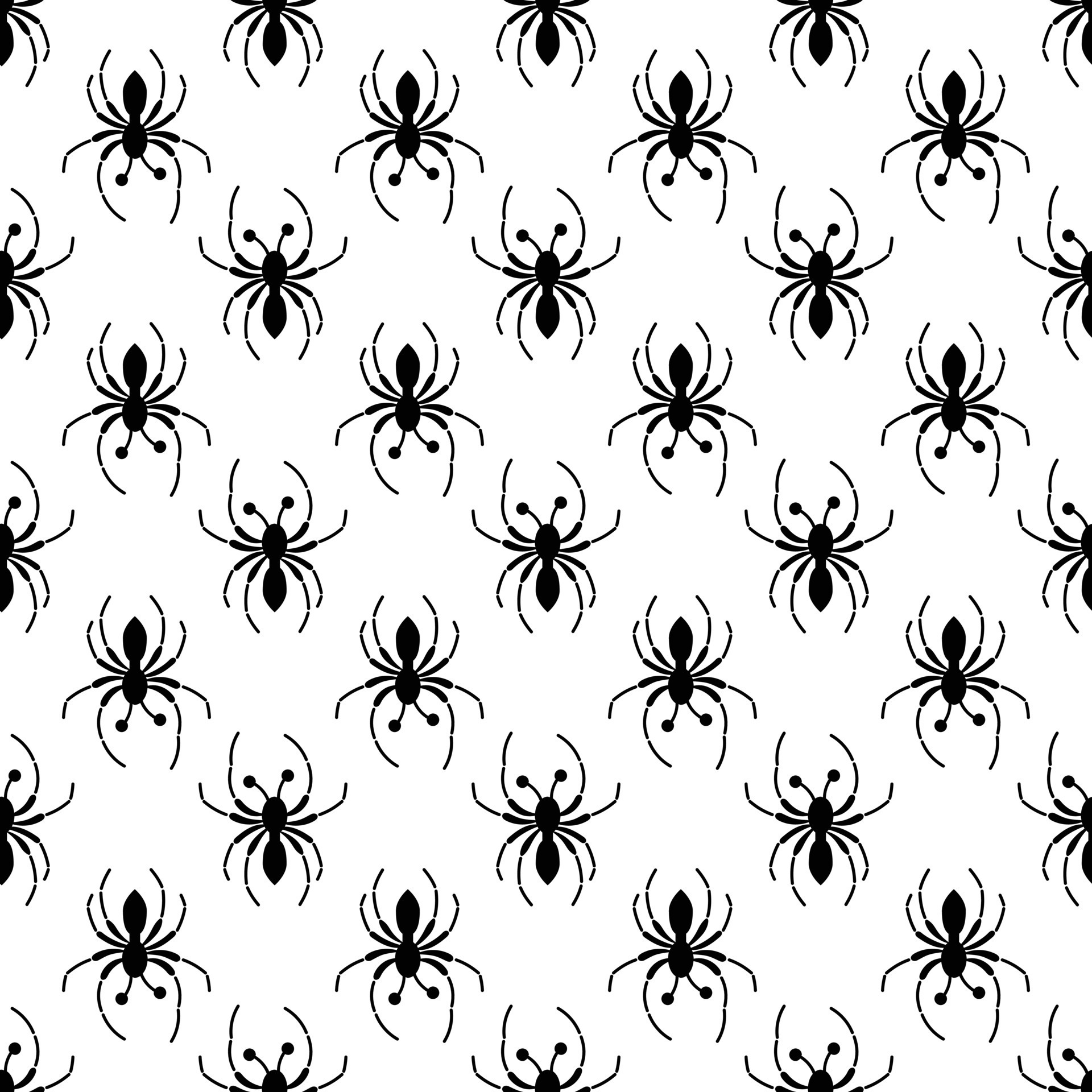 Halloween spider pattern seamless vector 15881815 Vector Art at Vecteezy