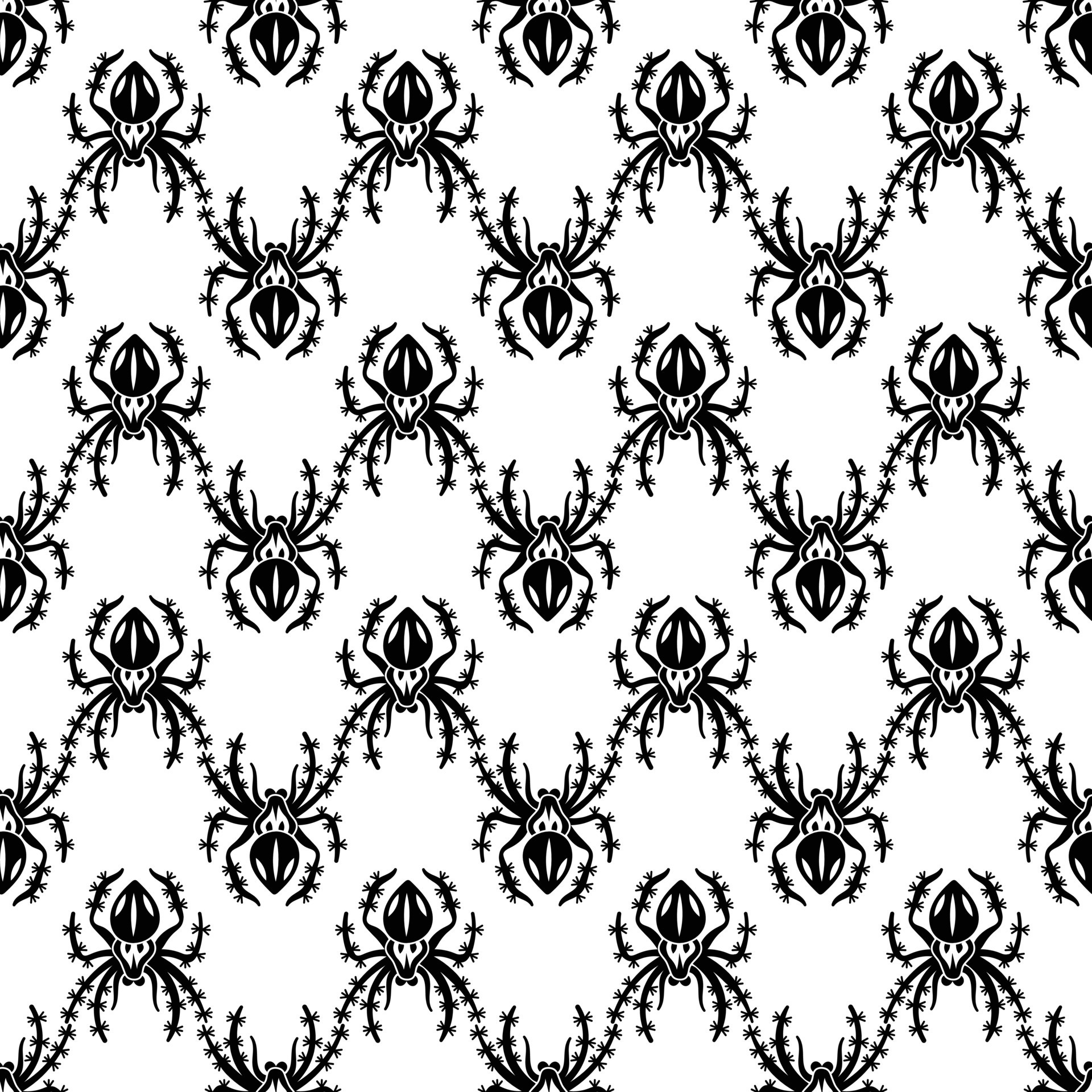 Nature spider pattern seamless vector 15881843 Vector Art at Vecteezy