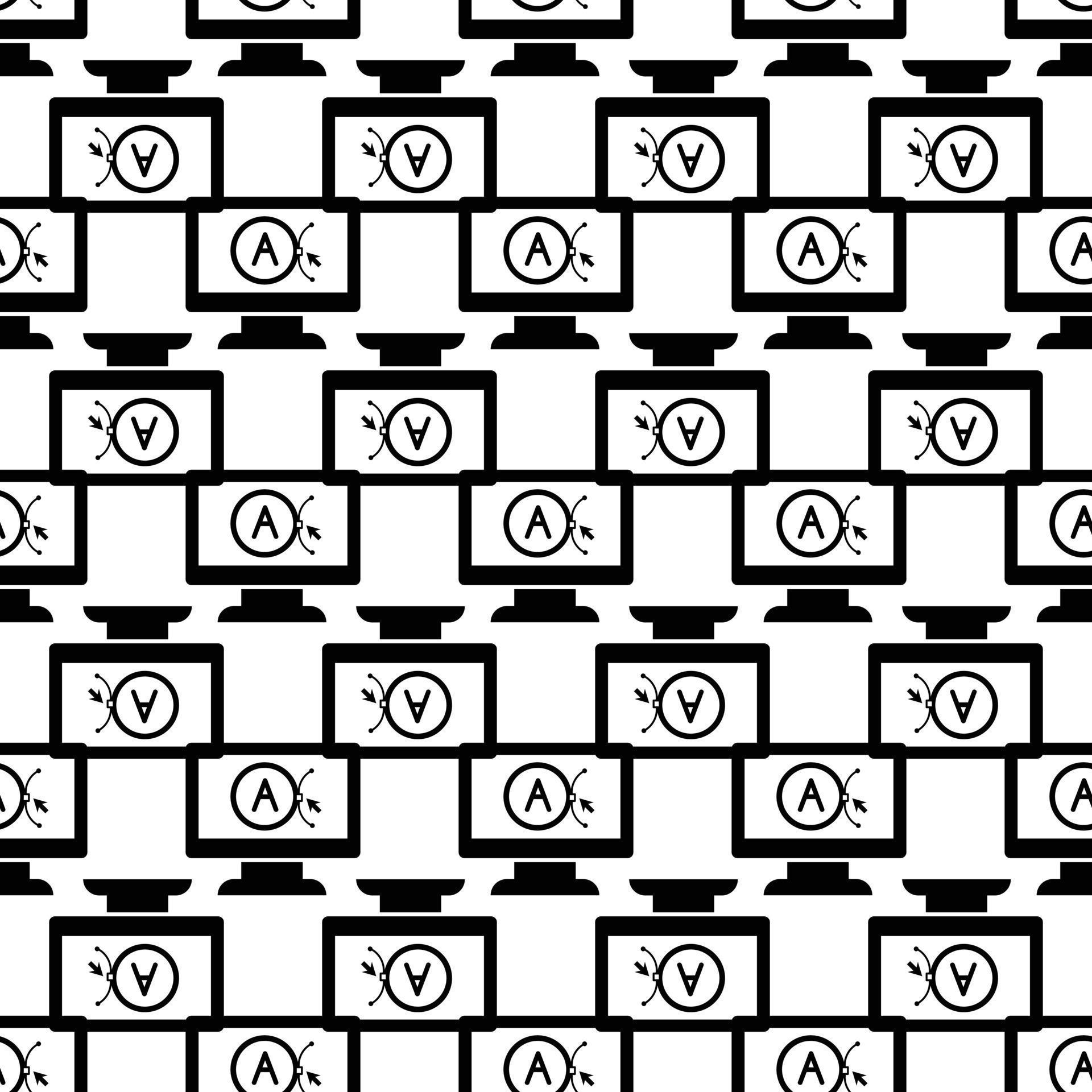 Brand vector computer design pattern seamless vector 15881907 Vector ...