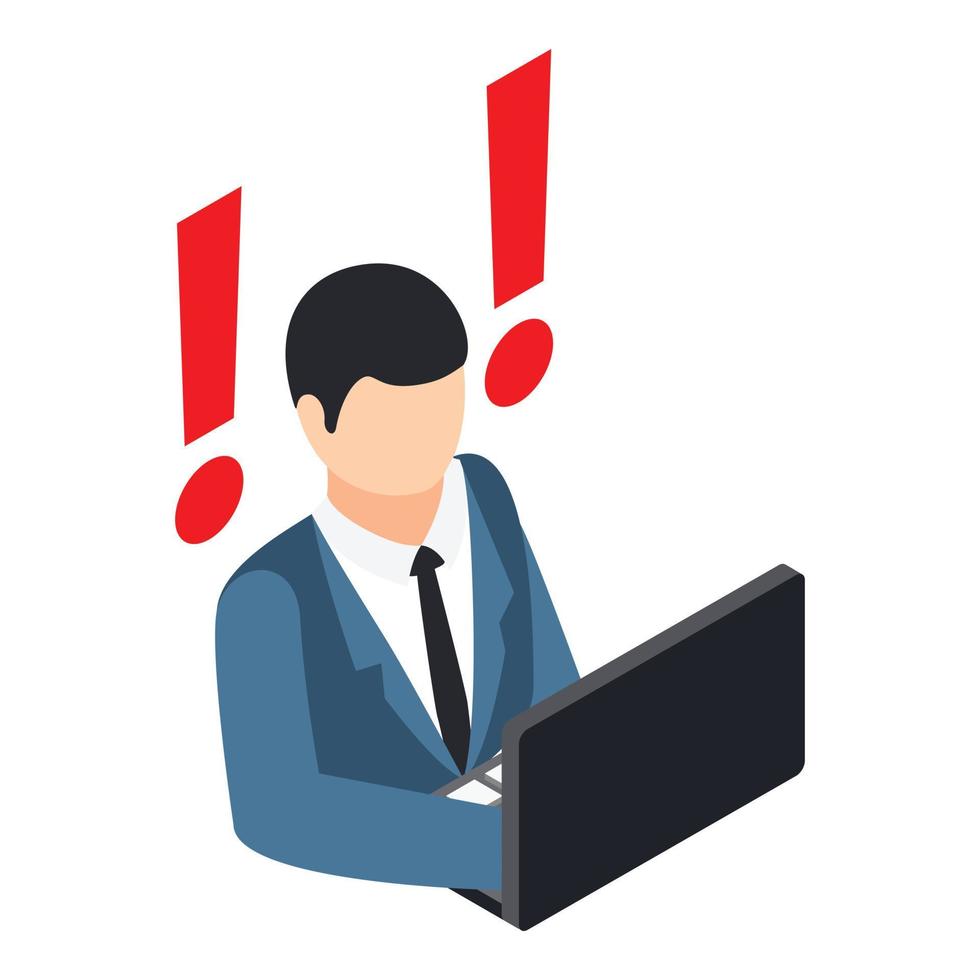 Technical problem icon, isometric style 15886121 Vector Art at Vecteezy