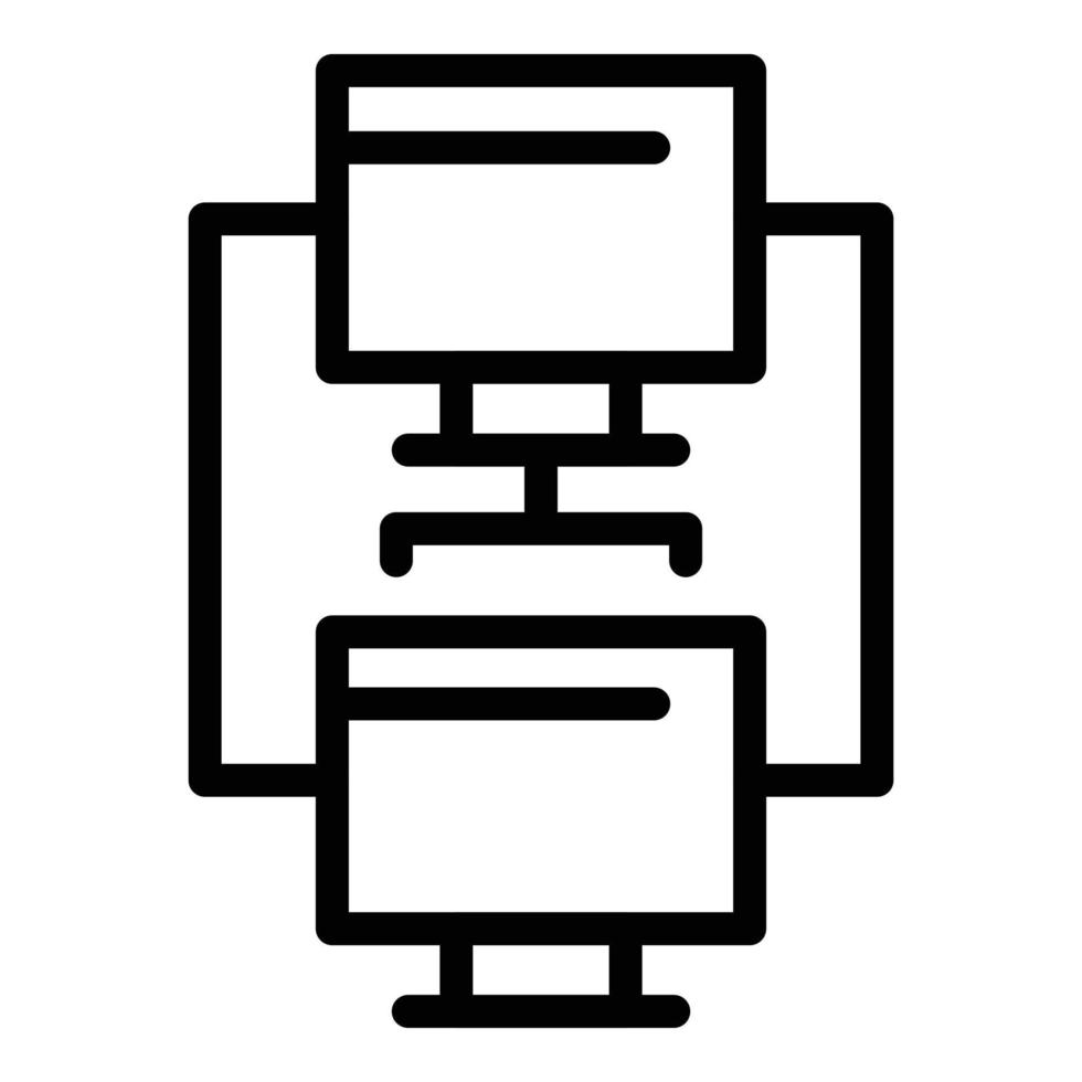 Api network icon, outline style 15887401 Vector Art at Vecteezy