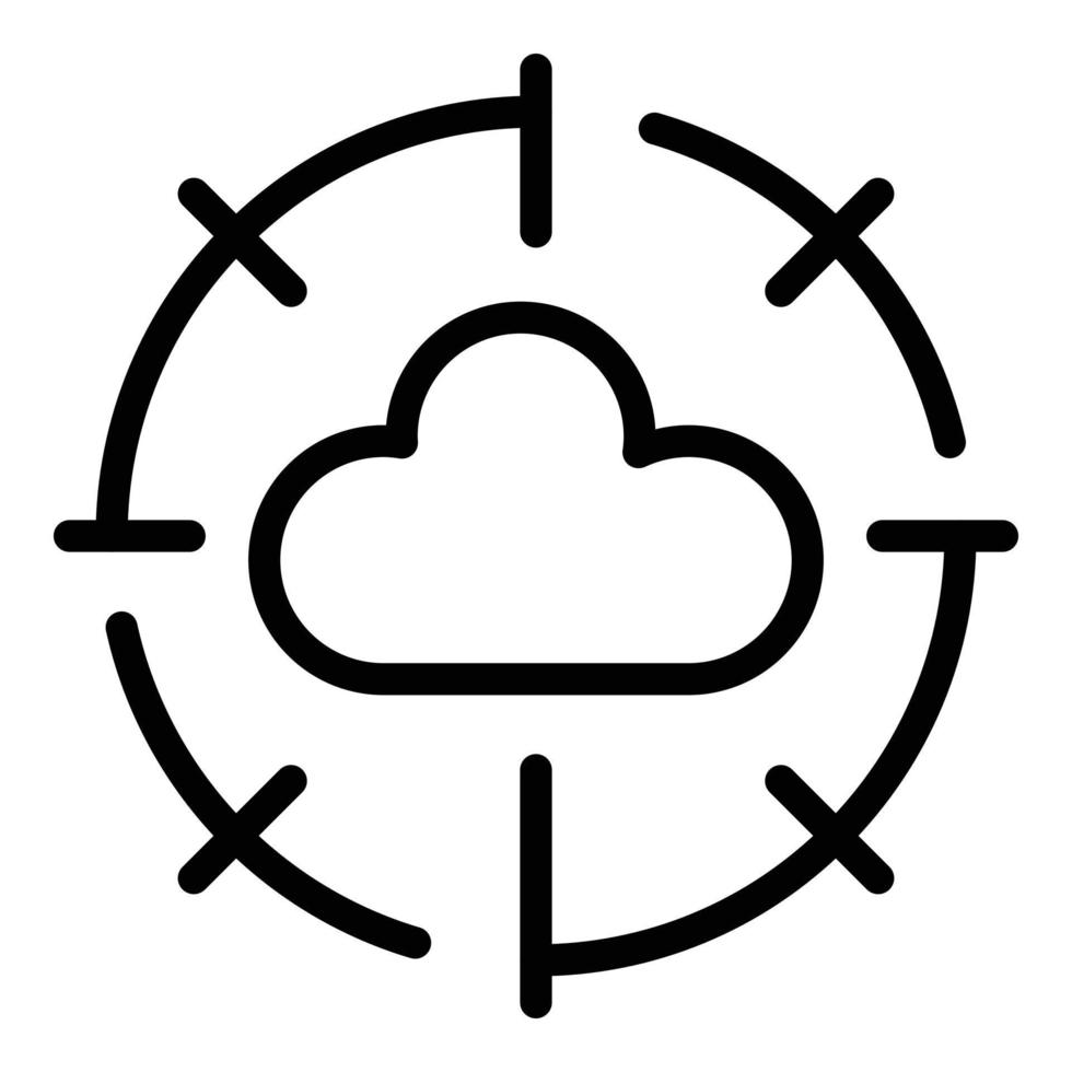 Target data cloud icon, outline style 15887878 Vector Art at Vecteezy Target data cloud icon, outline style 15887878 Vector Art at Vecteezy