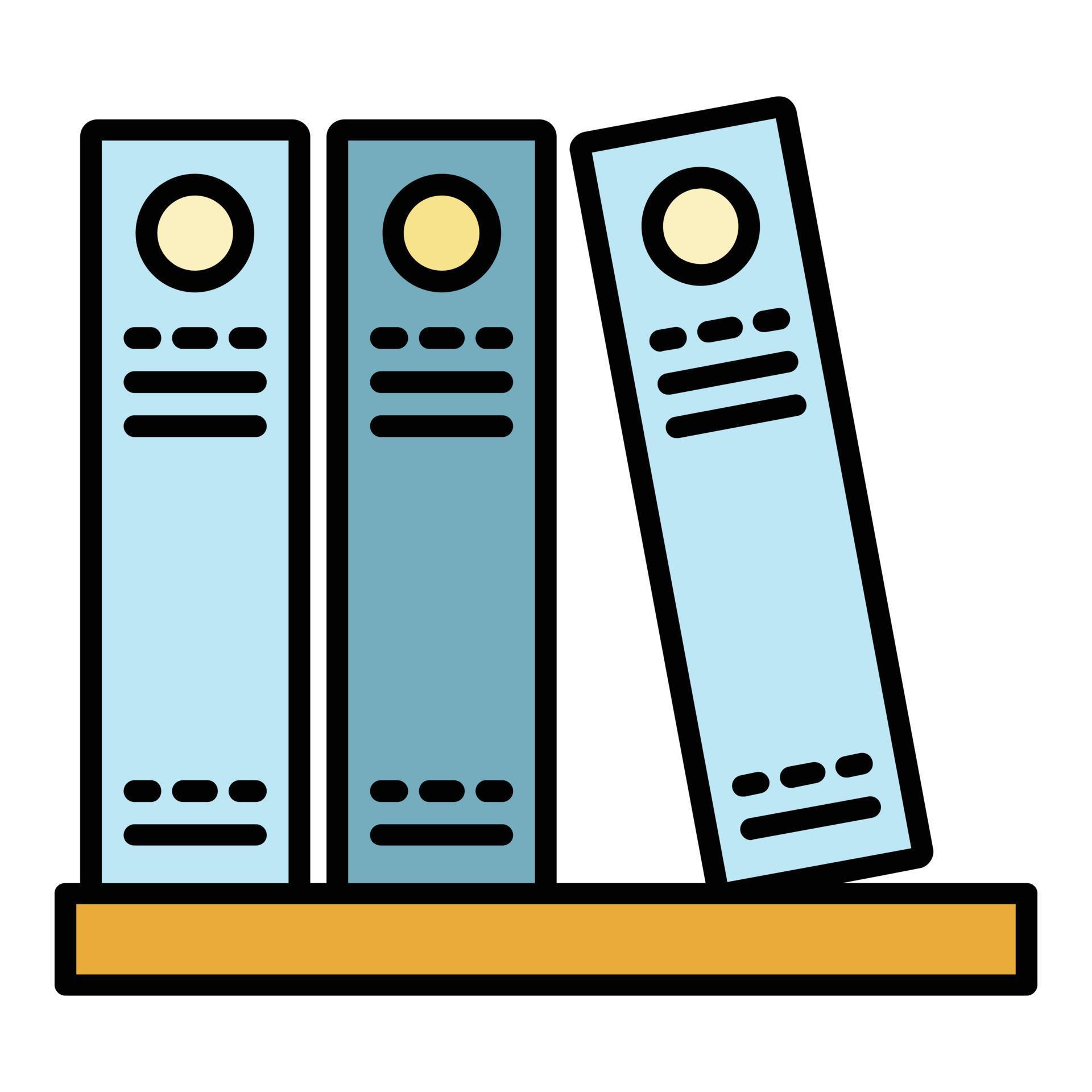 Office Folder Stack Icon Color Outline Vector 15888282 Vector Art At Vecteezy