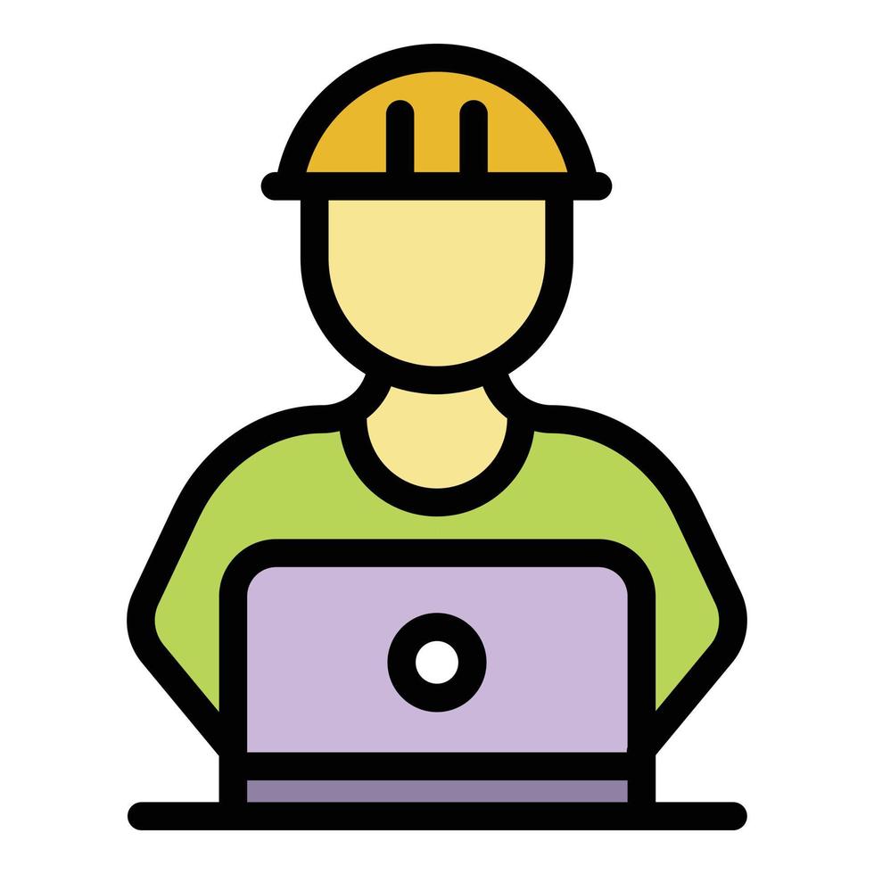 Modern Communications Engineer Icon Color Outline Vector 15888390