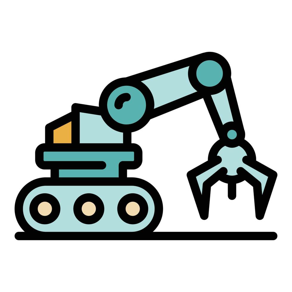 Robotic arm icon color outline vector 15888641 Vector Art at Vecteezy
