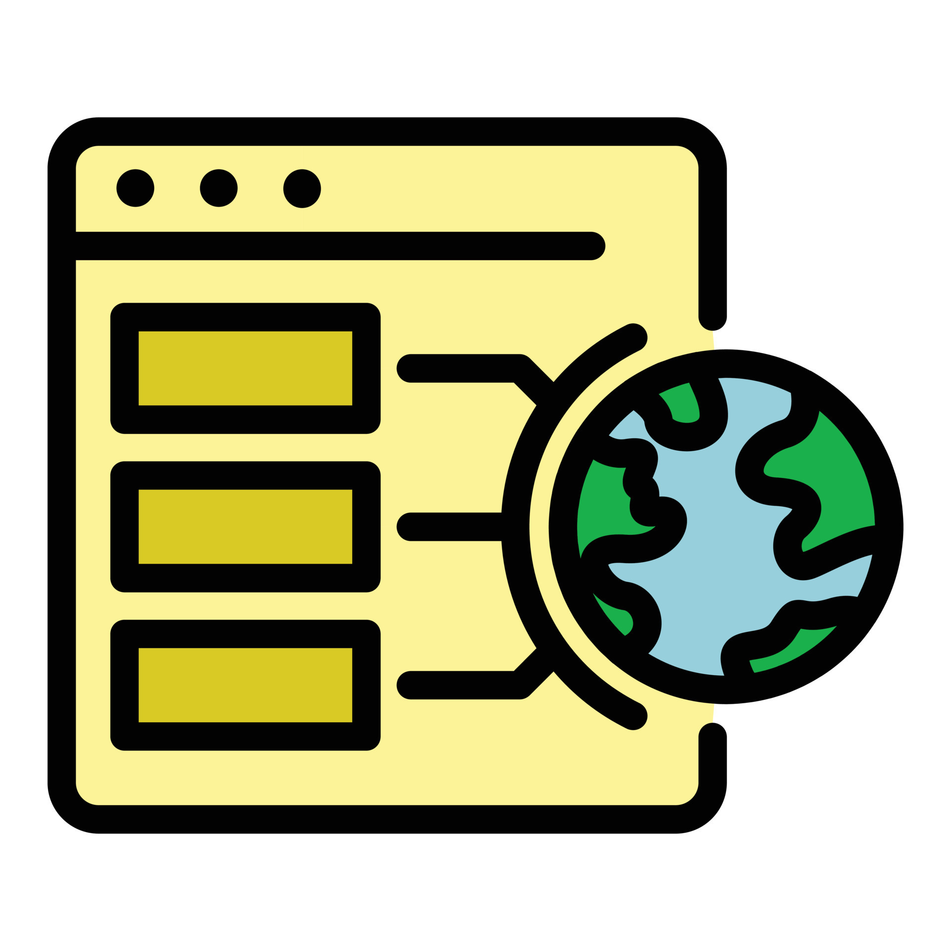 Web Page Operating System Icon Color Outline Vector 15889001 Vector Art