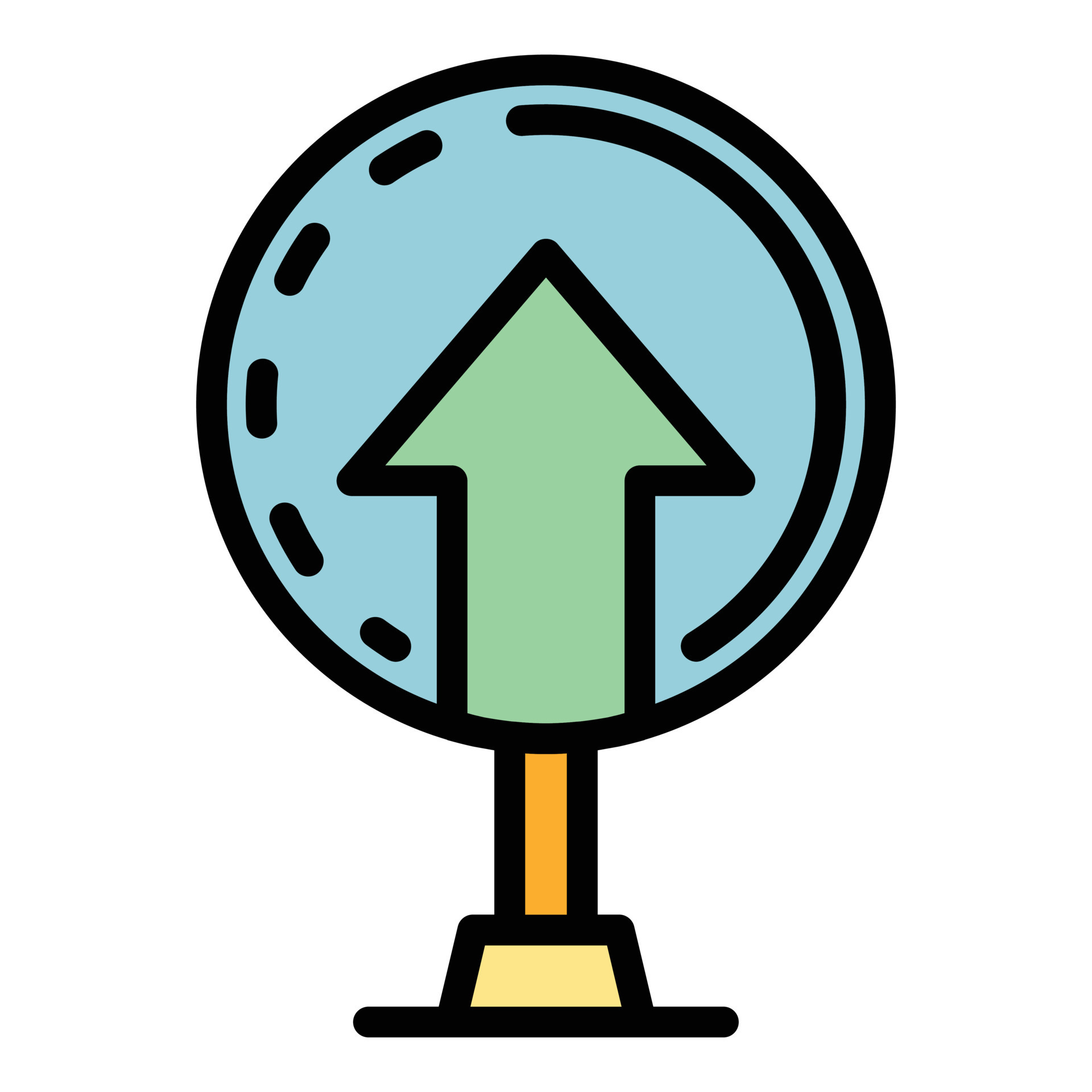 Arrow Pointer Icon Color Outline Vector 15889254 Vector Art At Vecteezy