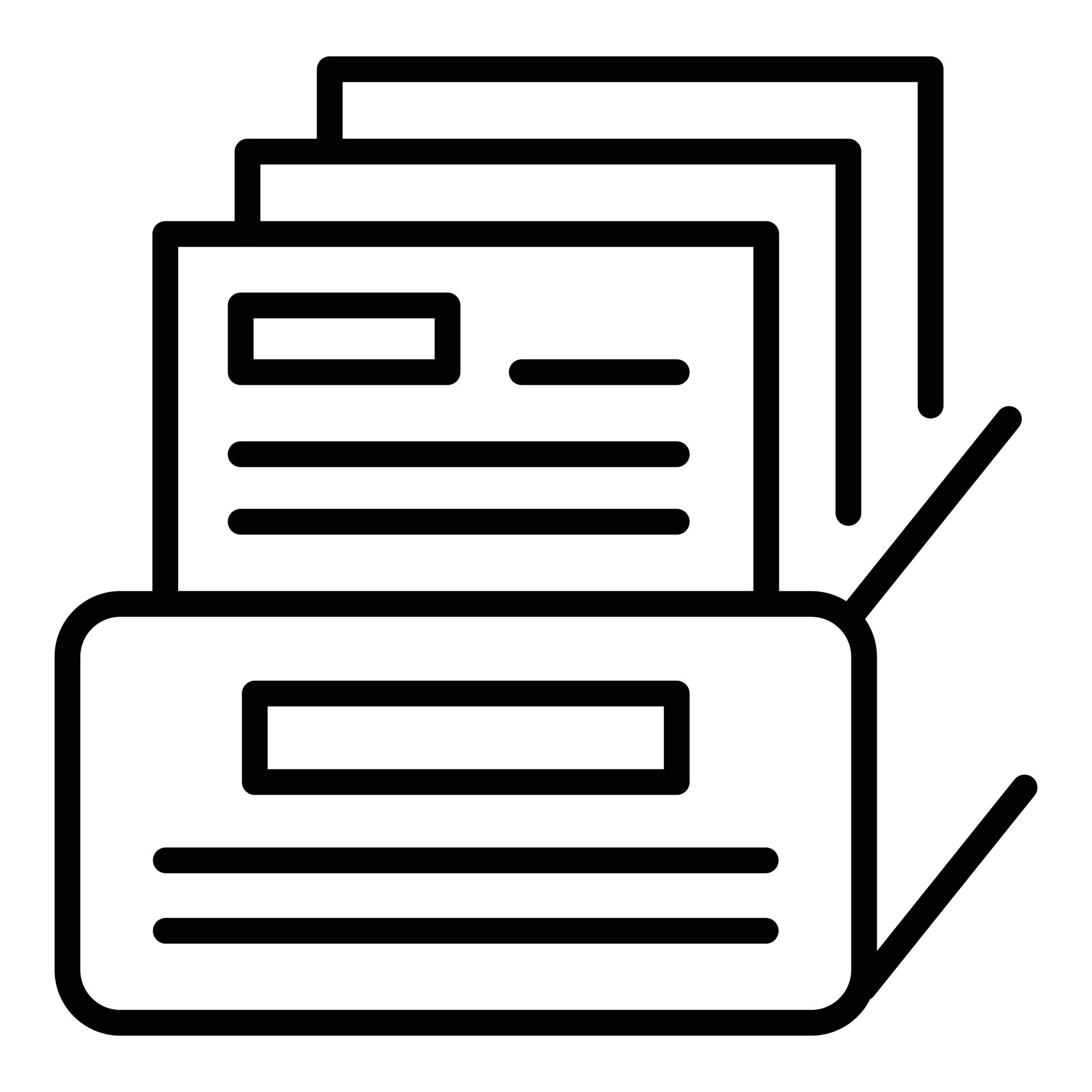 Drawer folder icon outline vector. Document file 15891316 Vector Art at ...