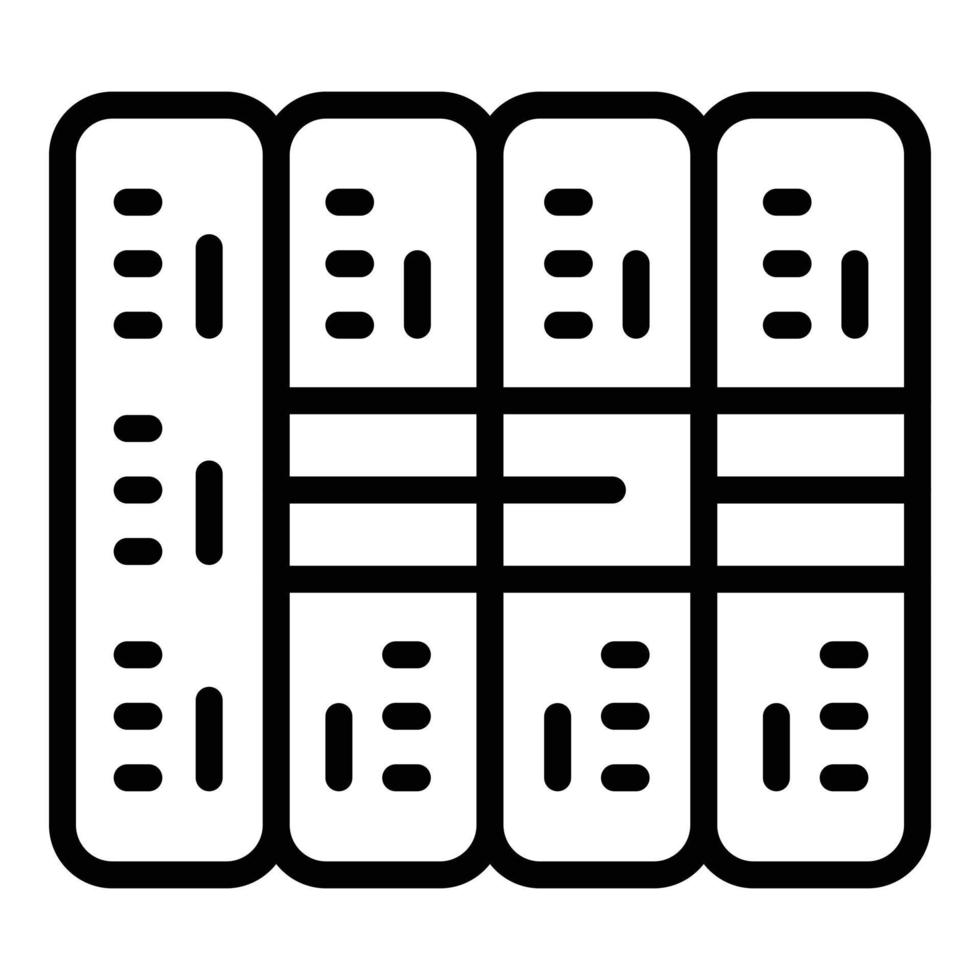 Server stack internet icon, outline style 15891567 Vector Art at Vecteezy