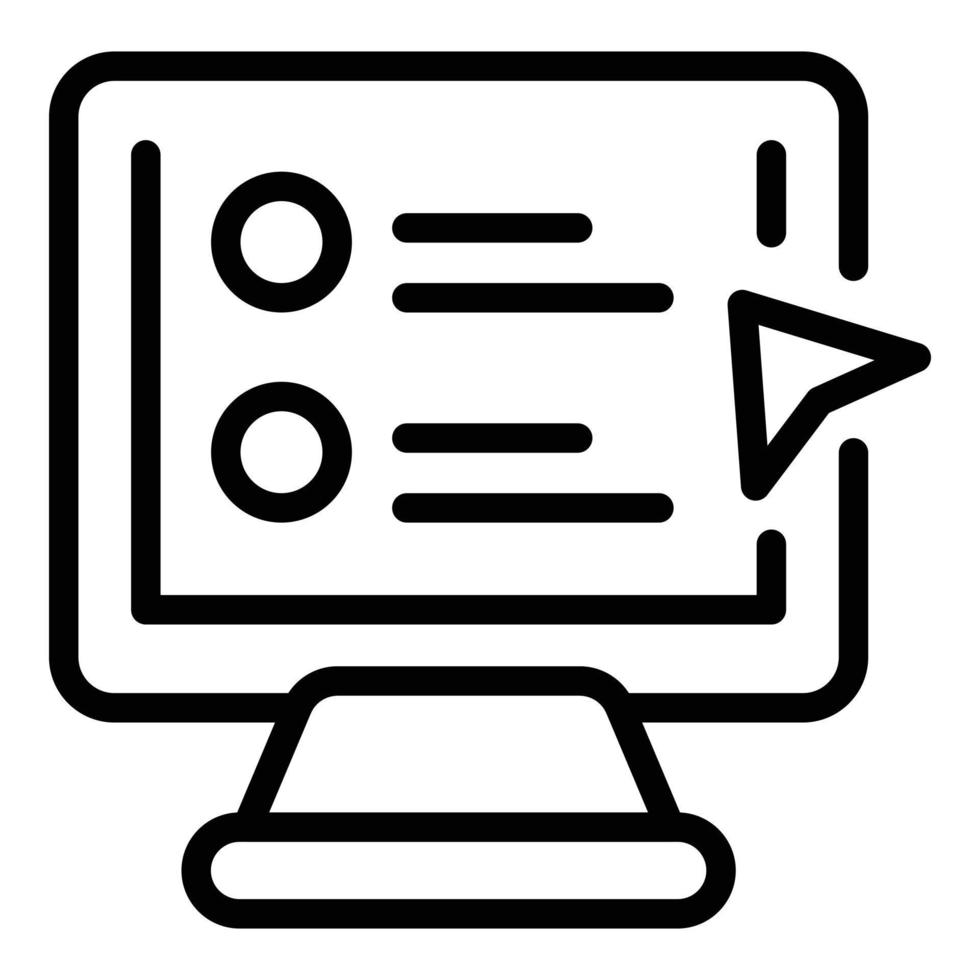 Learning tutorials icon, outline style 15892323 Vector Art at Vecteezy