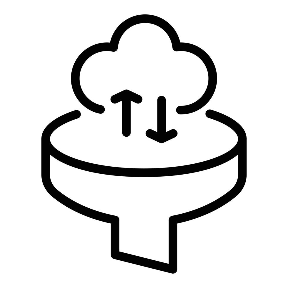 Funnel data cloud icon, outline style 15892468 Vector Art at Vecteezy Funnel data cloud icon, outline style 15892468 Vector Art at Vecteezy