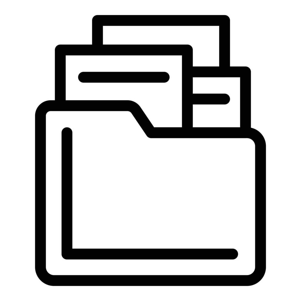File folder icon, outline style 15892628 Vector Art at Vecteezy File folder icon, outline style 15892628 Vector Art at Vecteezy