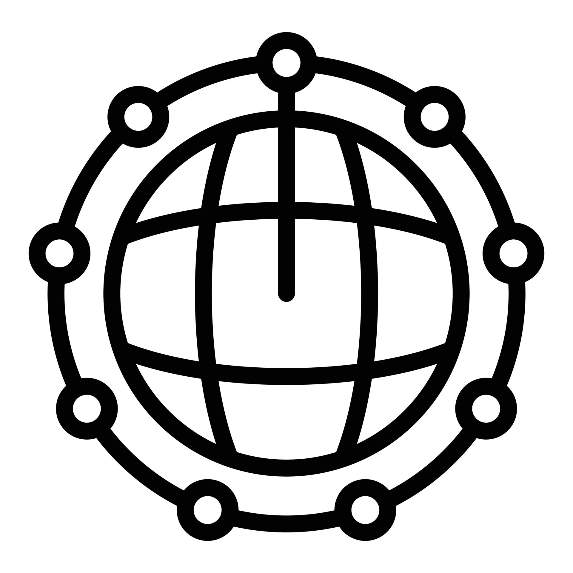 Global Network Blockchain Icon Outline Style 15895633 Vector Art At Vecteezy