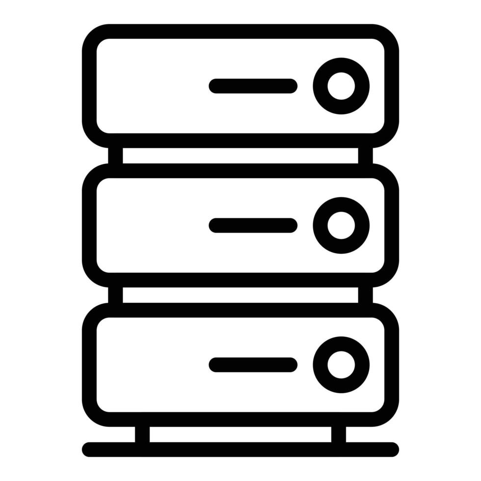 Computer Server Icon Outline Style 15897398 Vector Art At Vecteezy