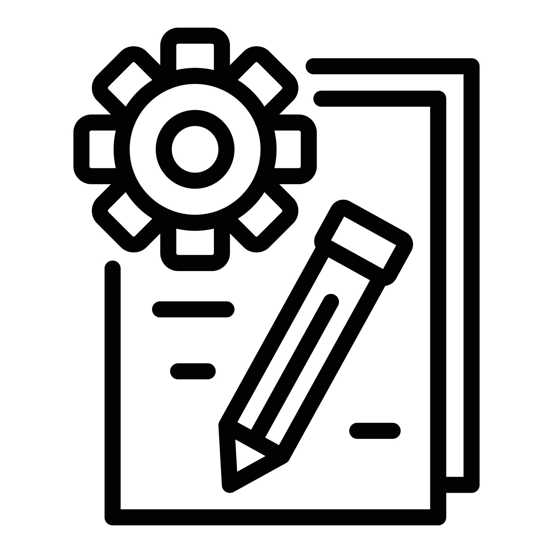 Technical configuration icon, outline style 15899794 Vector Art at Vecteezy