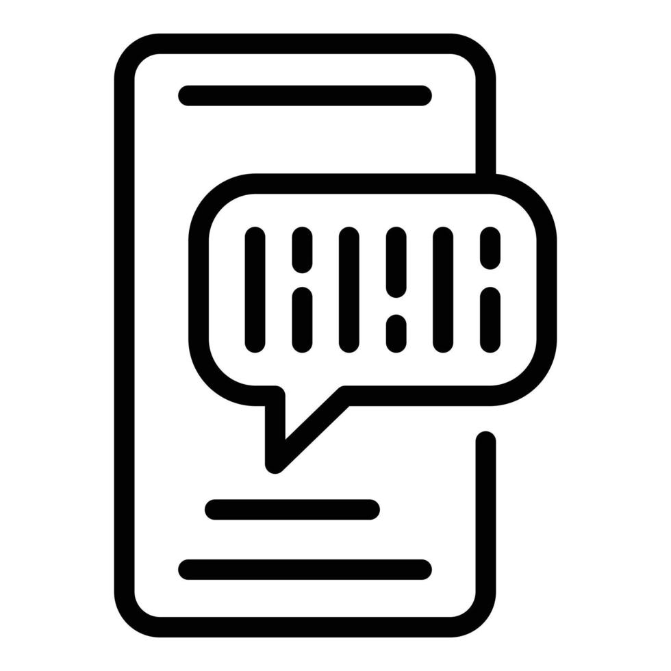 Mobile Password Icon Outline Style 15900949 Vector Art At Vecteezy