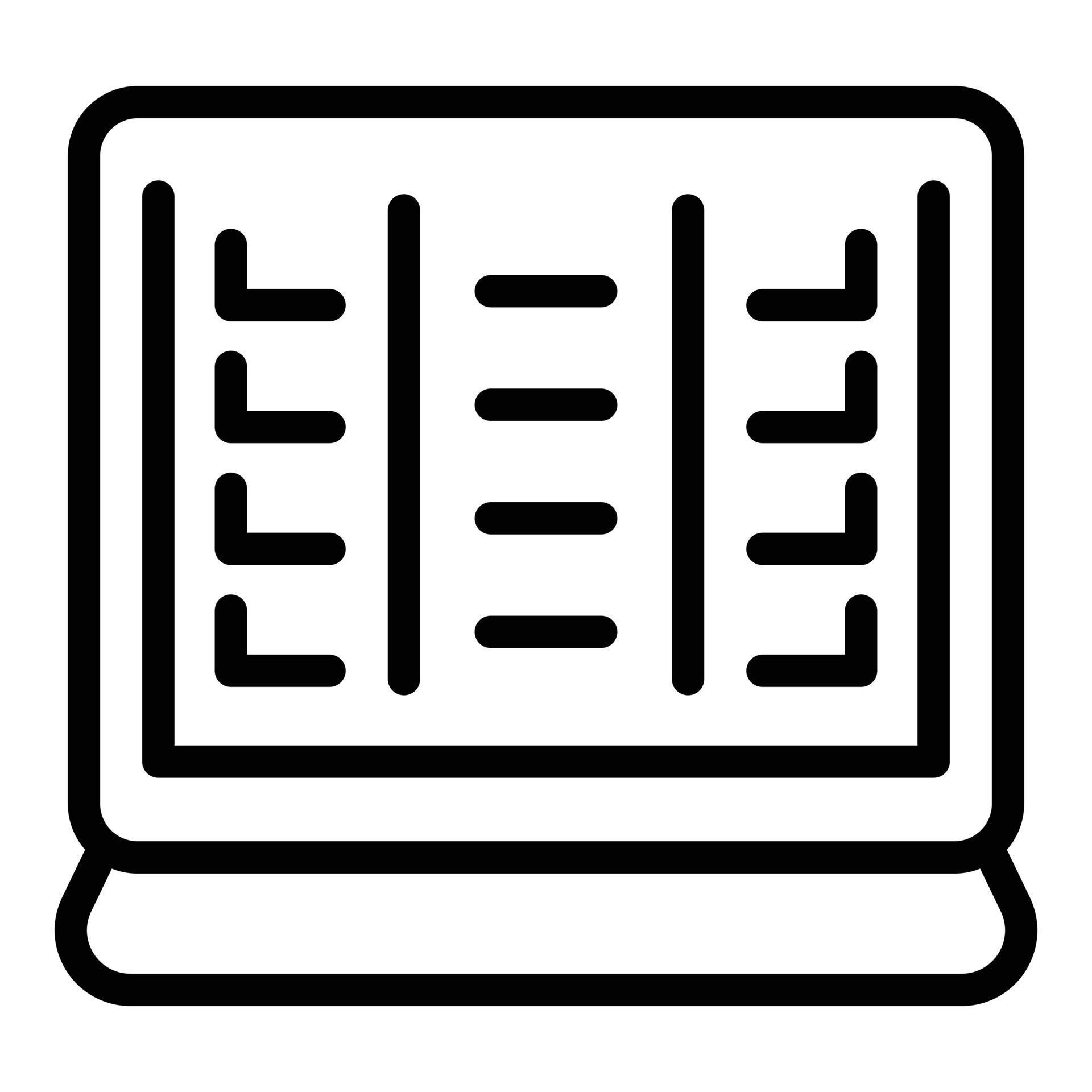 Computer task schedule icon, outline style 15901492 Vector Art at Vecteezy