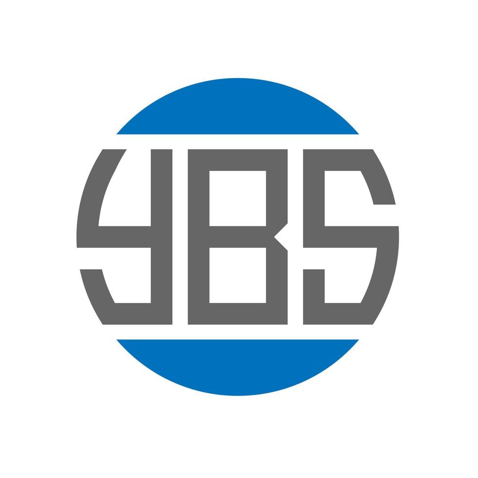 YBS letter logo design on white background. YBS creative initials circle logo concept. YBS ...