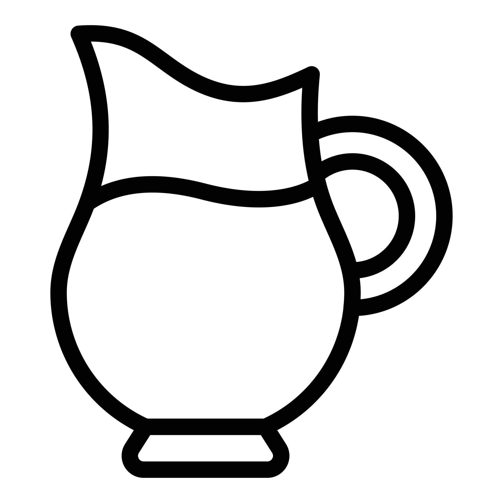 Milk jug icon, outline style 15910450 Vector Art at Vecteezy