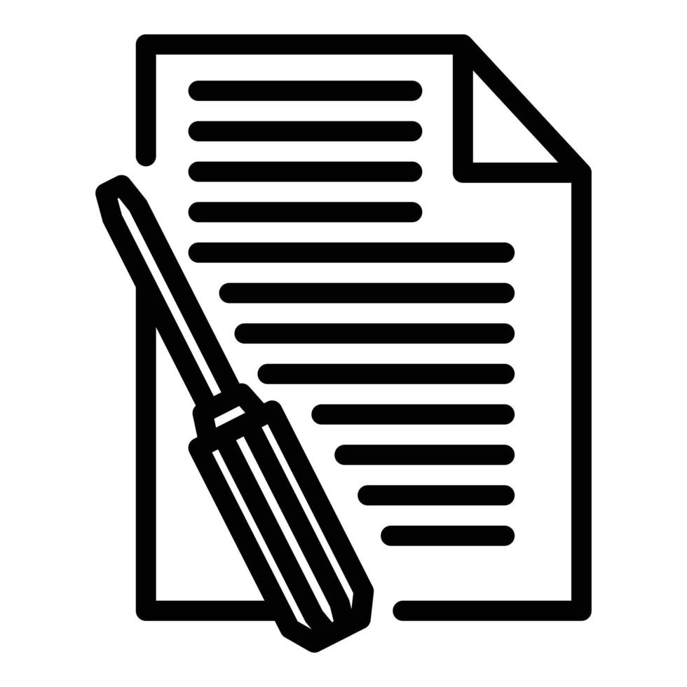 Builder papers icon, outline style 15910647 Vector Art at Vecteezy Builder papers icon, outline style 15910647 Vector Art at Vecteezy