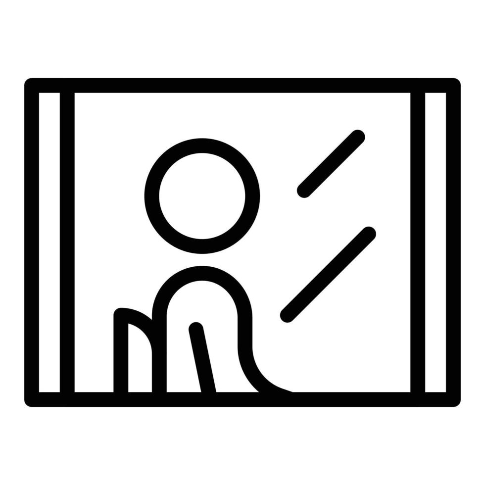 Window passenger icon, outline style 15911431 Vector Art at Vecteezy