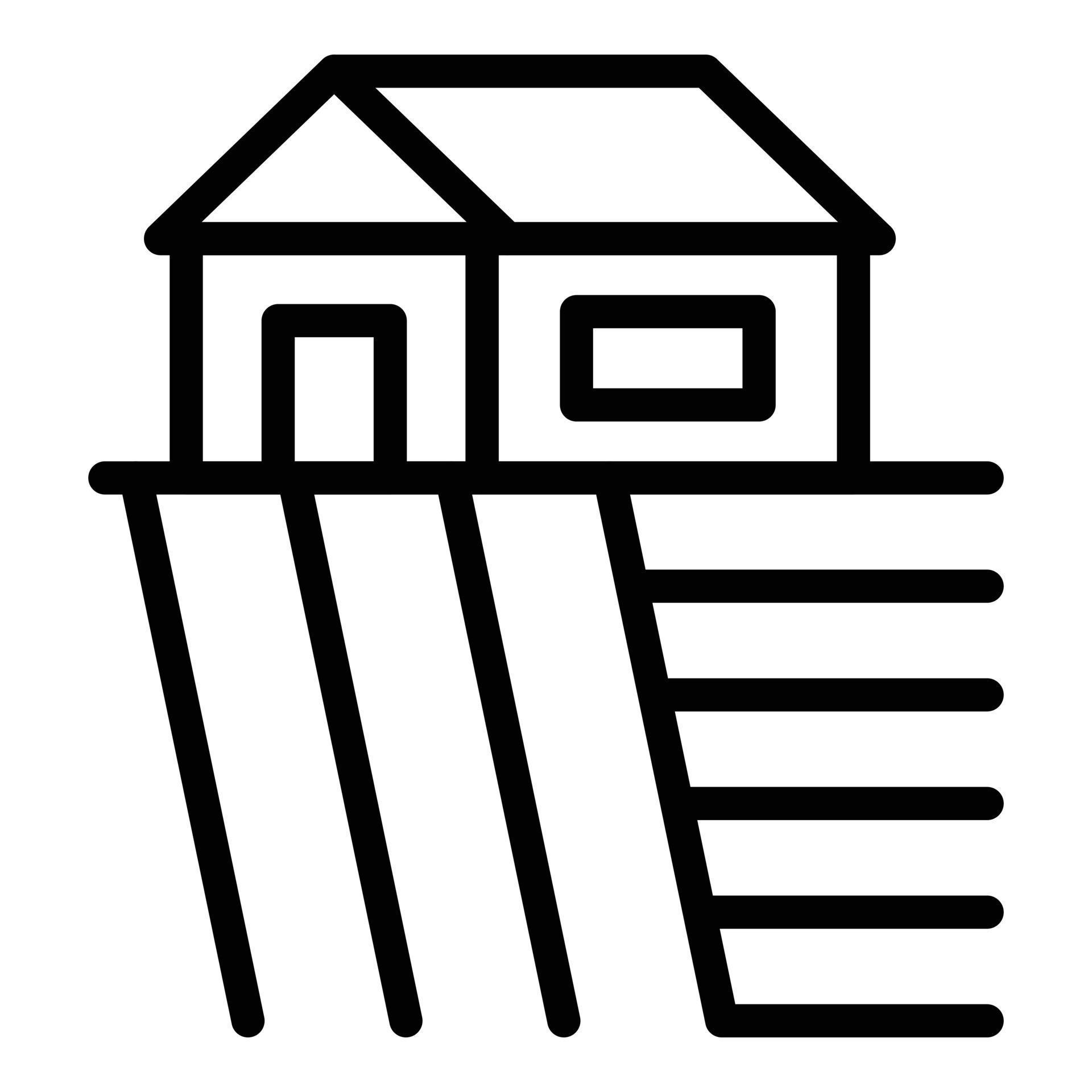 Village House Icon Outline Style 15911479 Vector Art At Vecteezy
