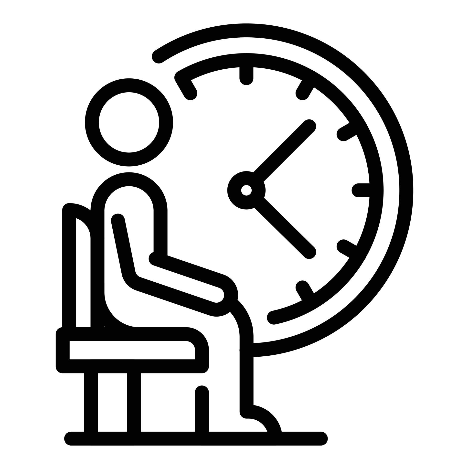 Passenger Time Icon Outline Style 15911710 Vector Art At Vecteezy