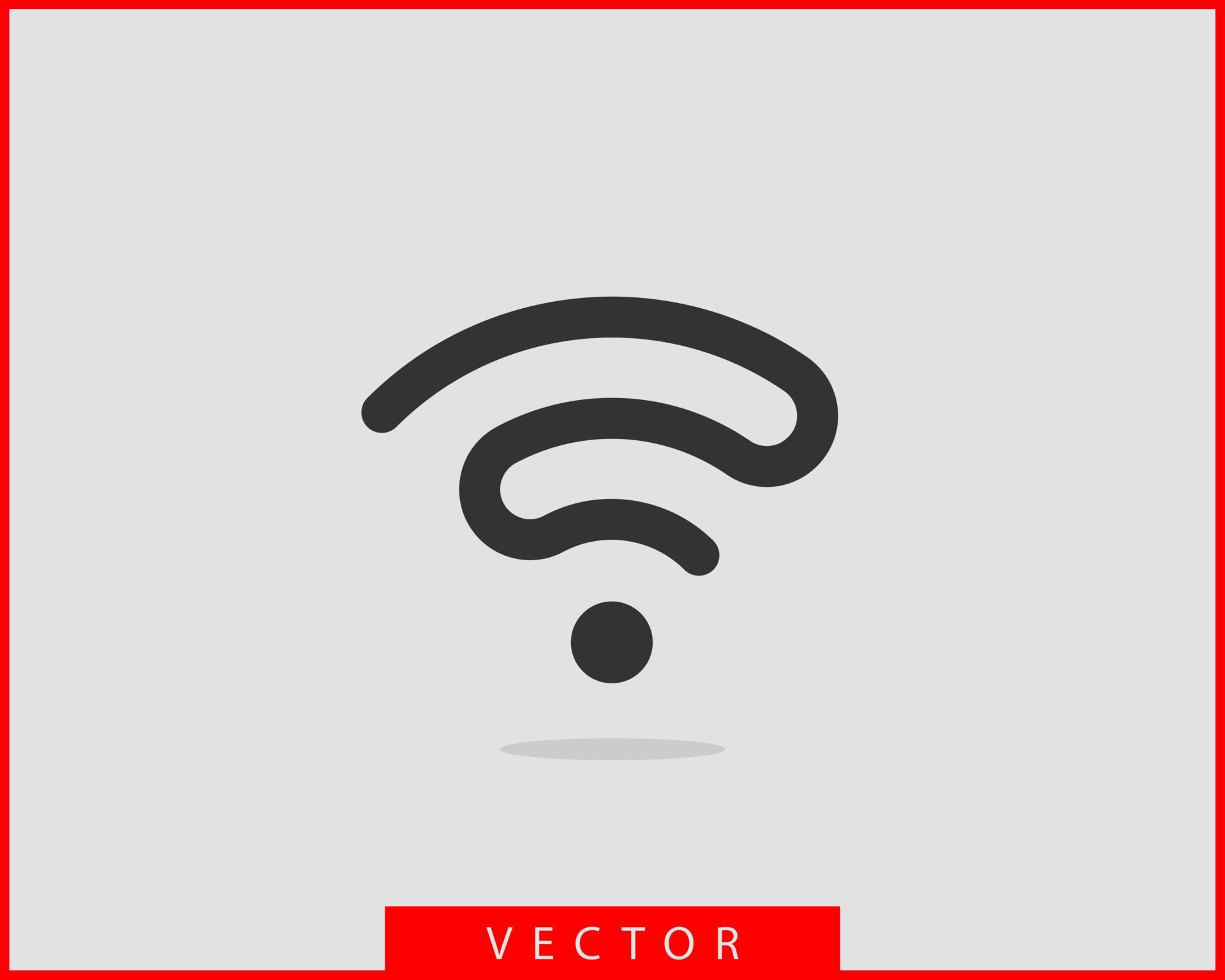 Free Wi Fi Icon Connection Zone Wifi Vector Symbol Radio Waves Signal 15916343 Vector Art At