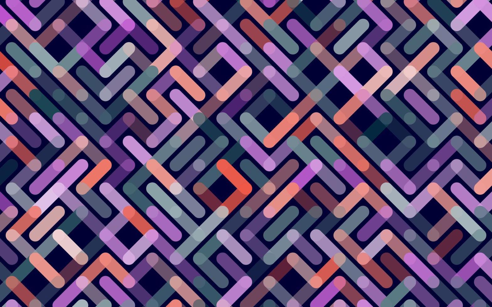 Lines Vector Seamless Pattern Banner Geometric Striped Ornament