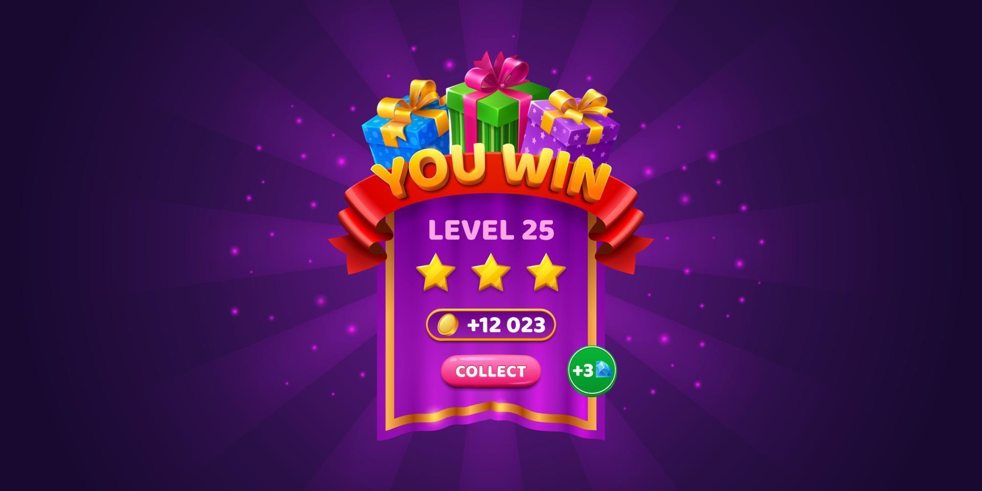 You win game popup banner, casino jackpot screen 15917582 Vector Art at ... You win game popup banner, casino jackpot screen 15917582 Vector Art at ...