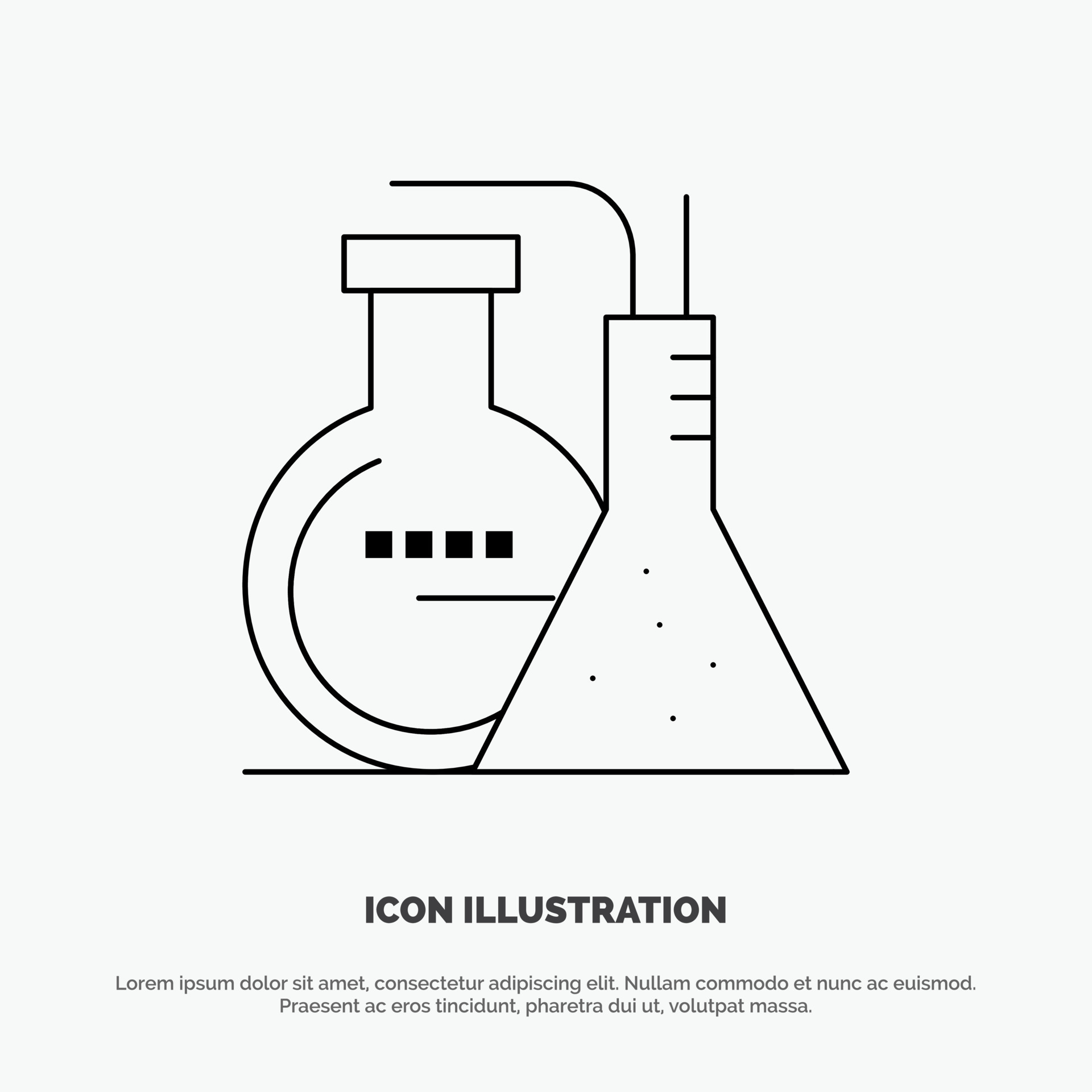 Chemicals Reaction Lab Energy Line Icon Vector 15917707 Vector Art At Vecteezy