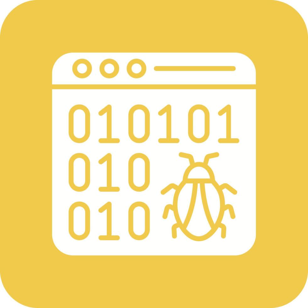 Hack Code Glyph Round Corner Background Icon 15921770 Vector Art at Vecteezy