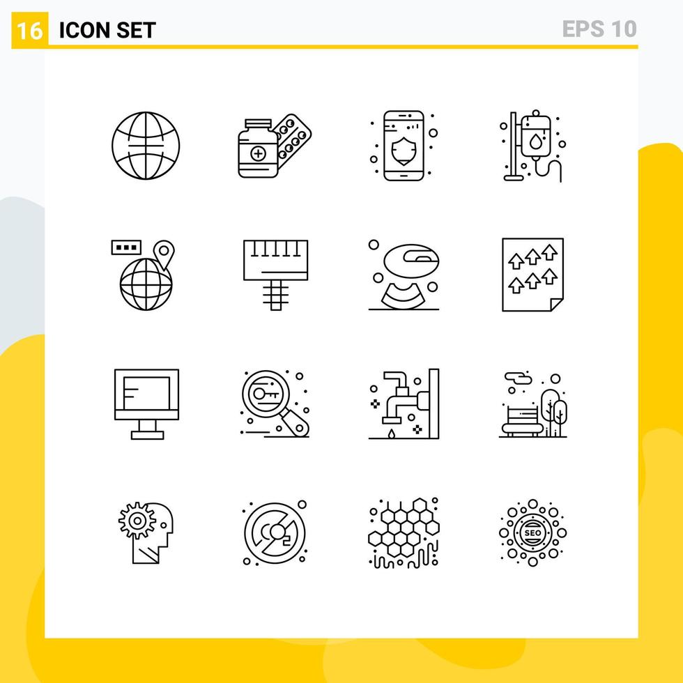 16 Universal Outlines Set For Web And Mobile Applications Navigation