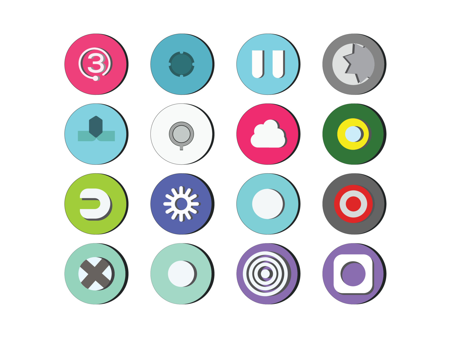 UI simple icon set 15934080 Vector Art at Vecteezy