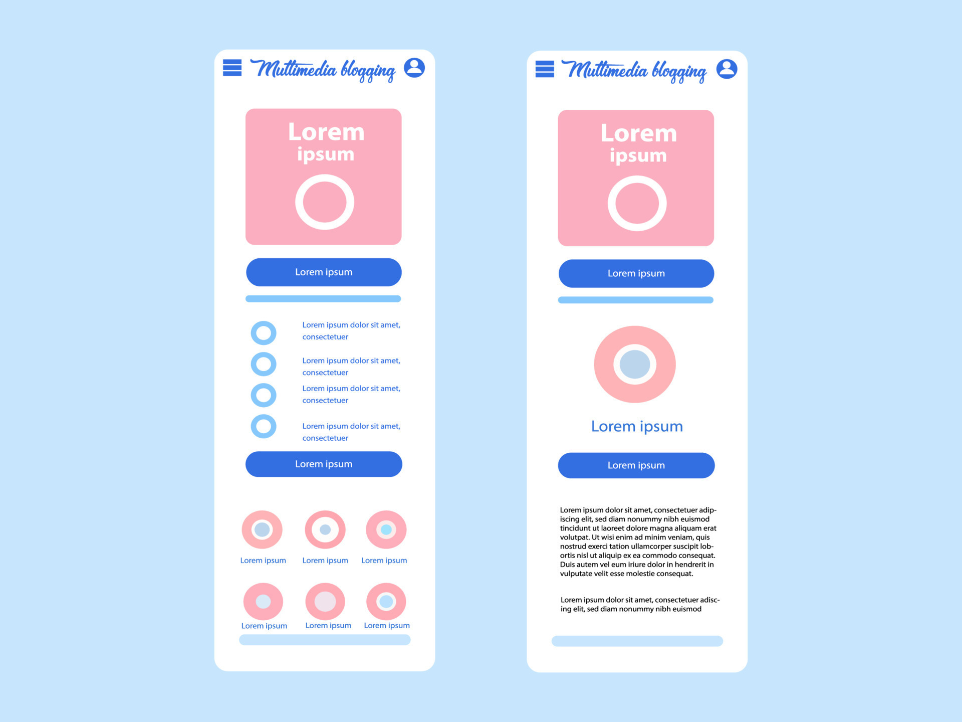 Multimedia blogging interface design for mobile application 15934088 ...